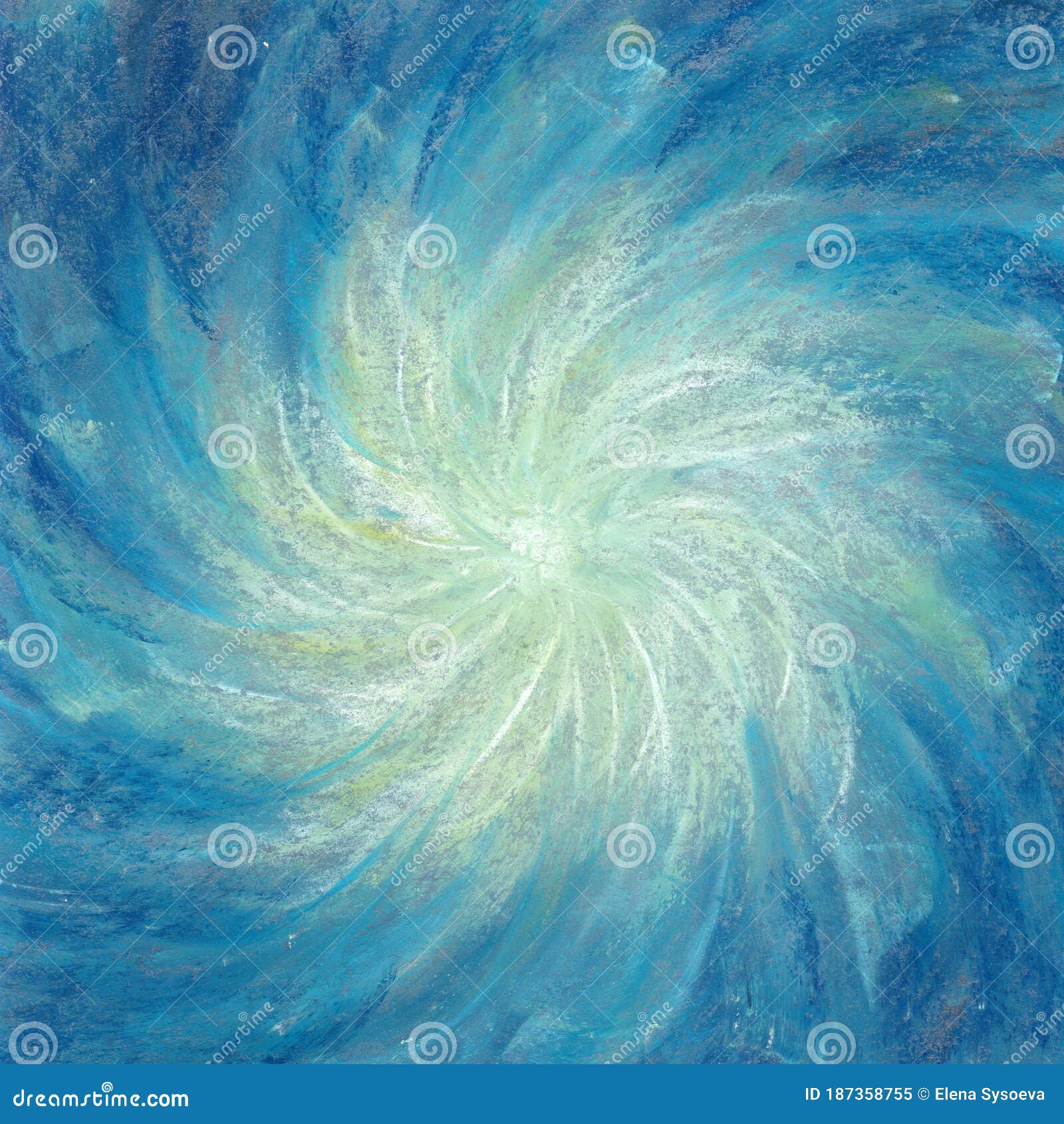 Image for Meditation. Abstract Blue Background Stock Illustration ...