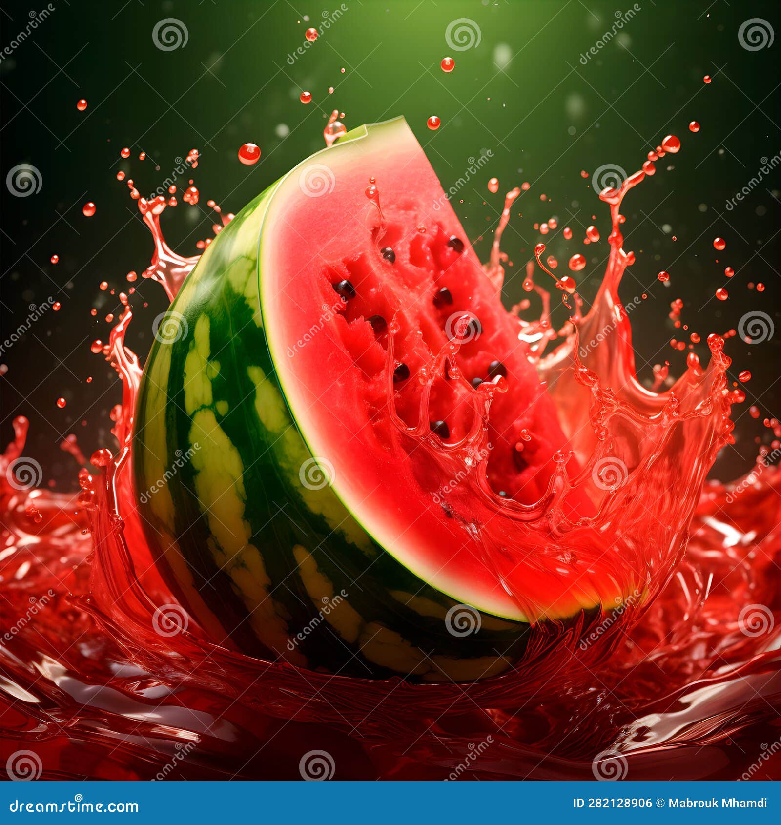 Melting watermelon stock illustration. Illustration of exploration ...