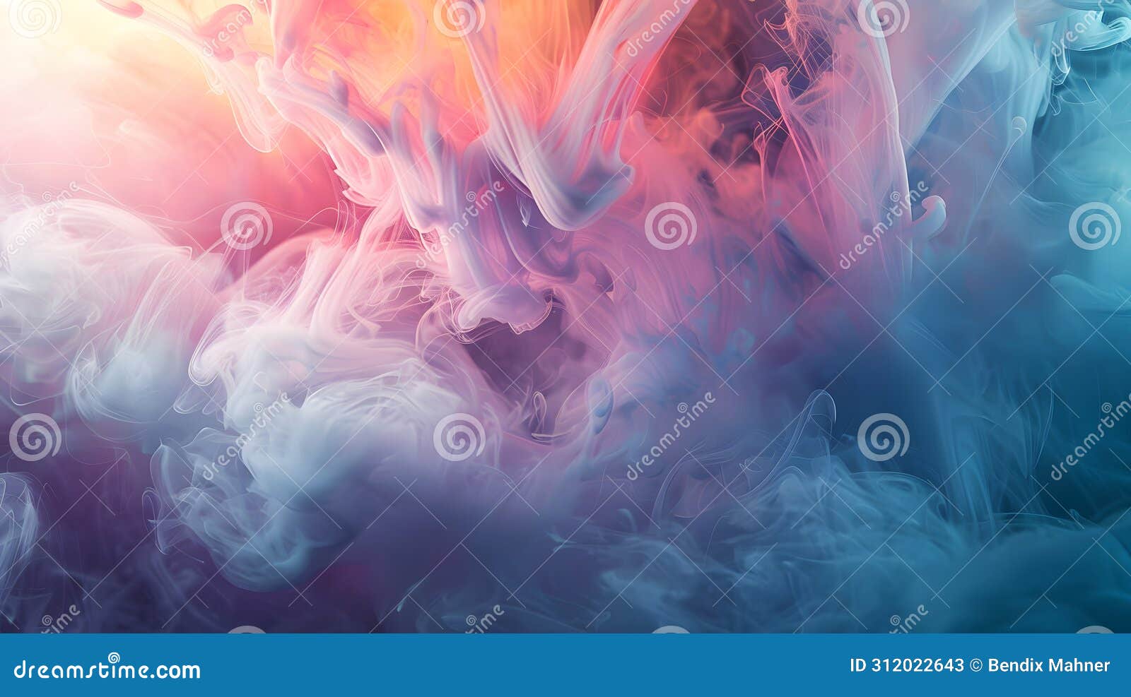 Ethereal Colorful Wisps Floating Abstract Background Artistic Image ...
