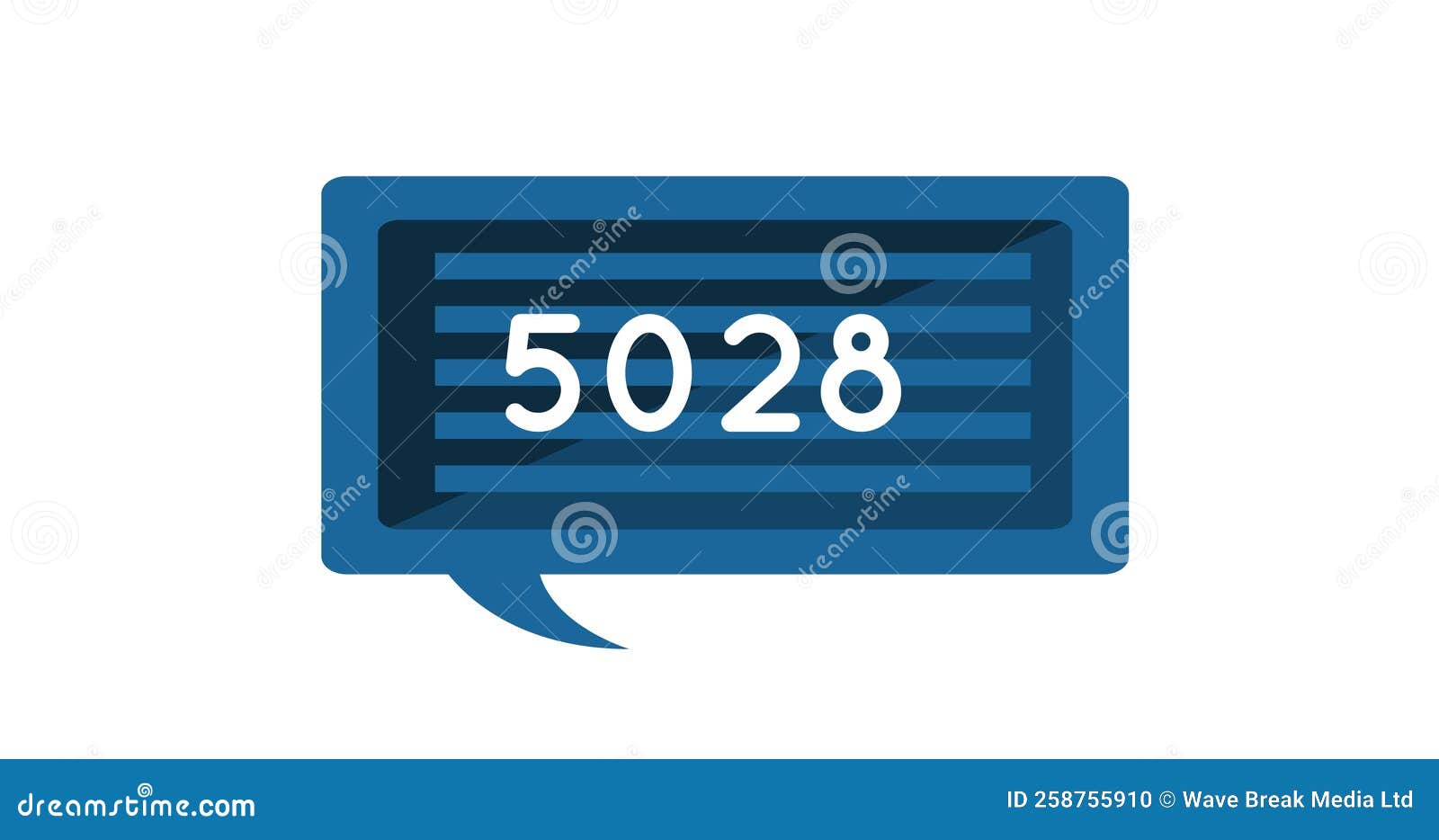 Image of 5028 Messages on White Background Stock Illustration ...