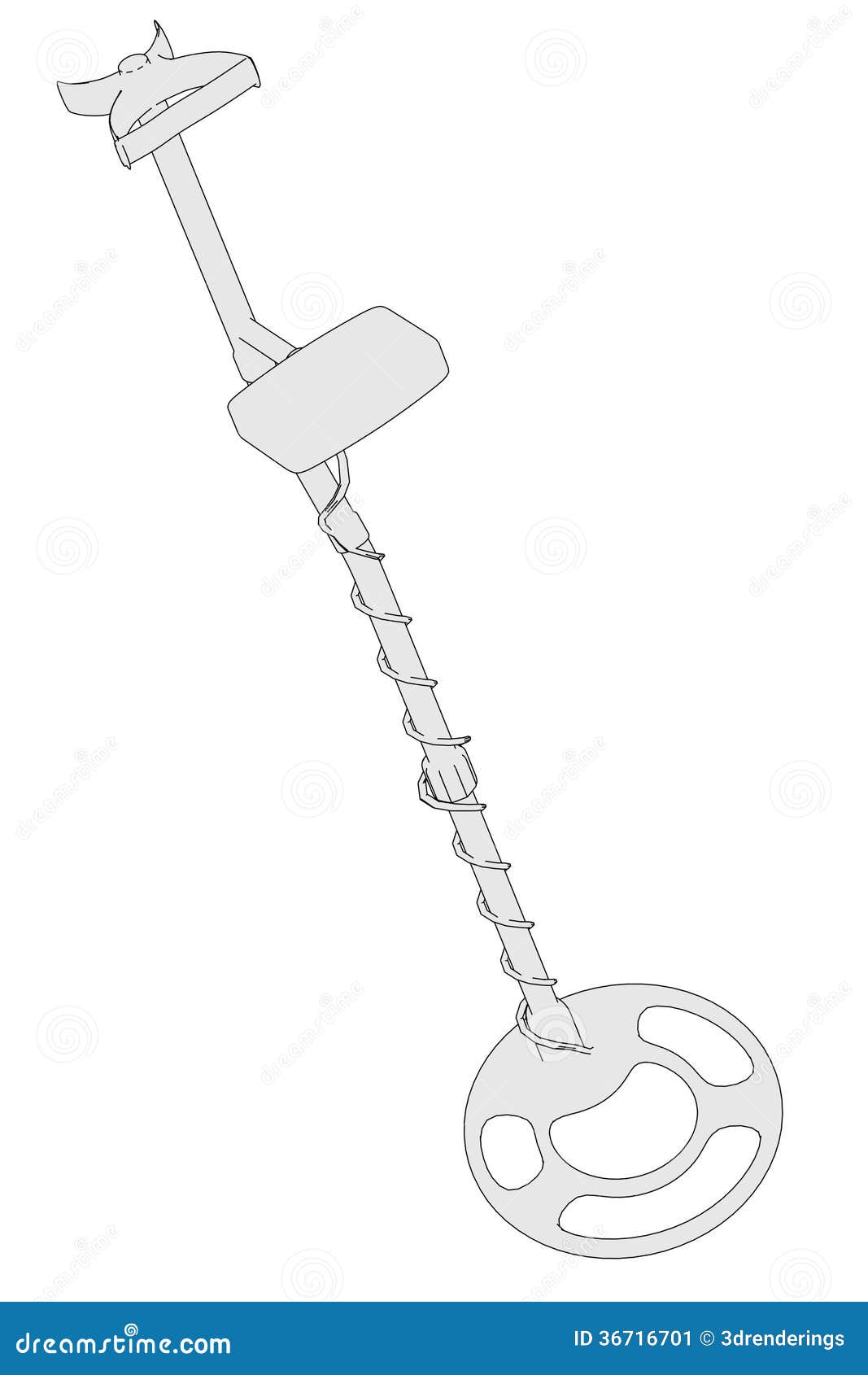Image of metal detector stock illustration. Illustration of cartoon ...