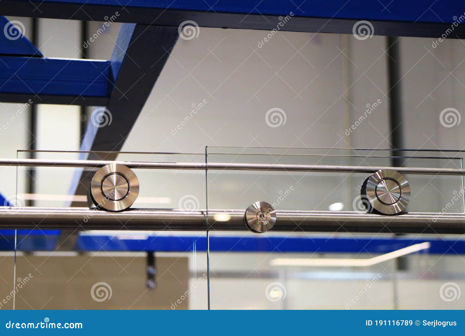 Sliding glass door. stock image. Image of guide, closeup - 191116789