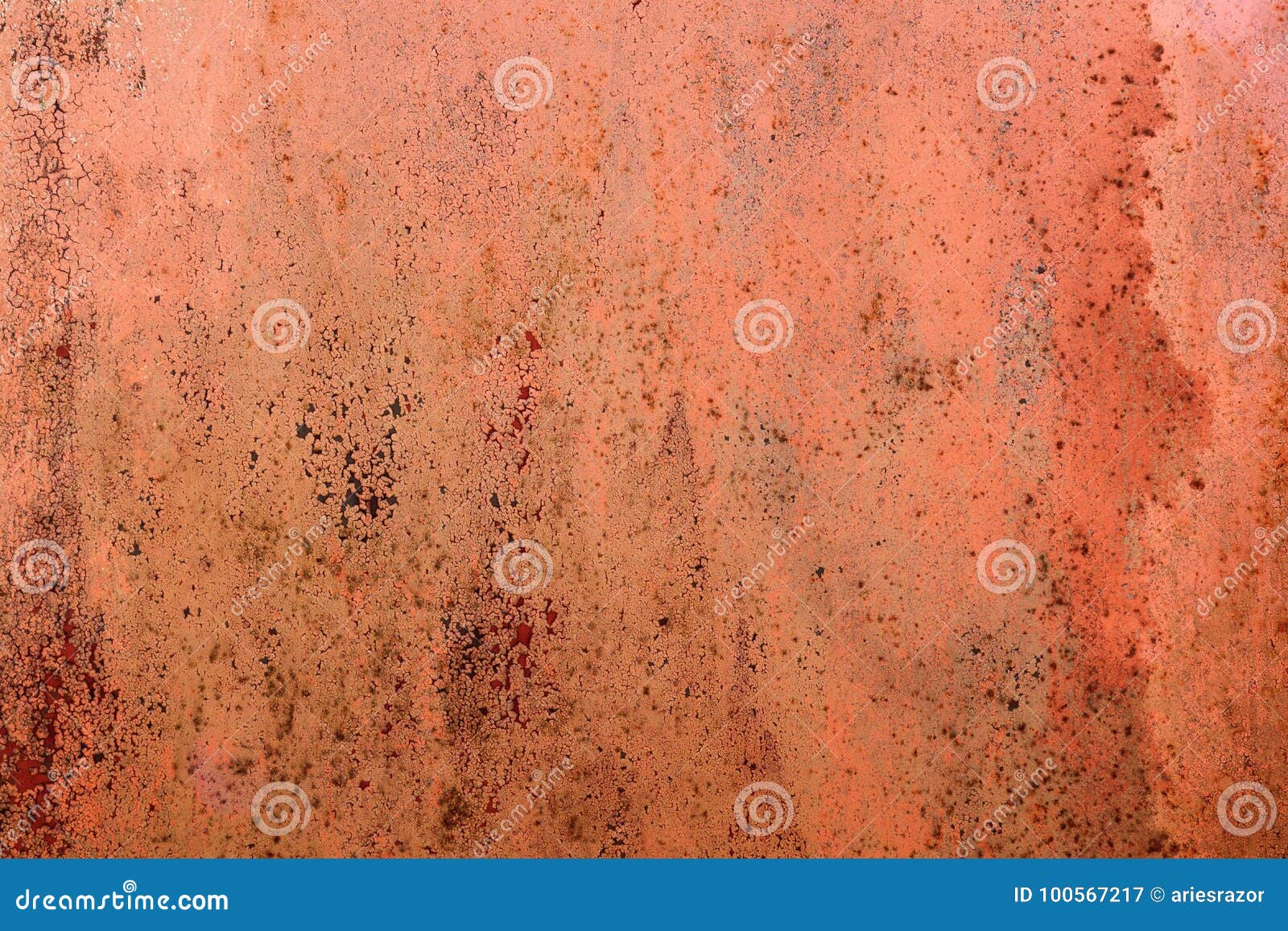 Red Painted Metal Background with Streaks of Rust for Creativity ...