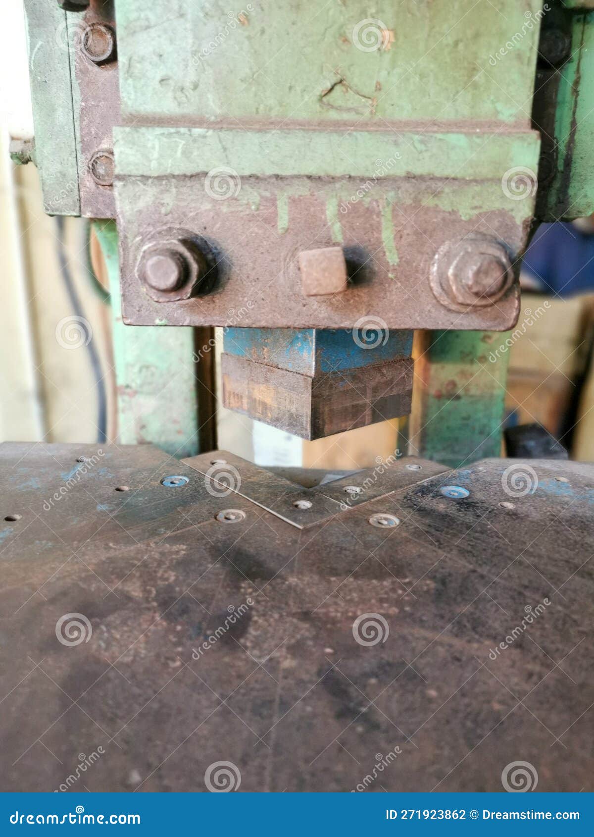 Image of Metal Press Stamping Machine in the Factory. Stock Photo ...