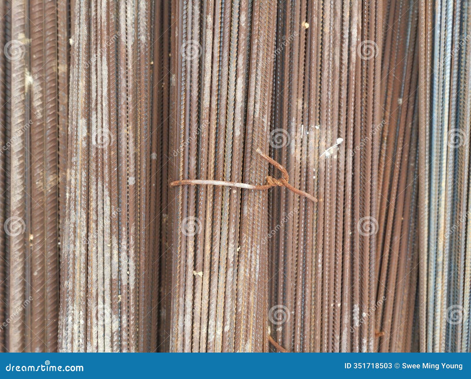 Metal Reinforced Frame or Block Lay on the Construction Site for Usage ...