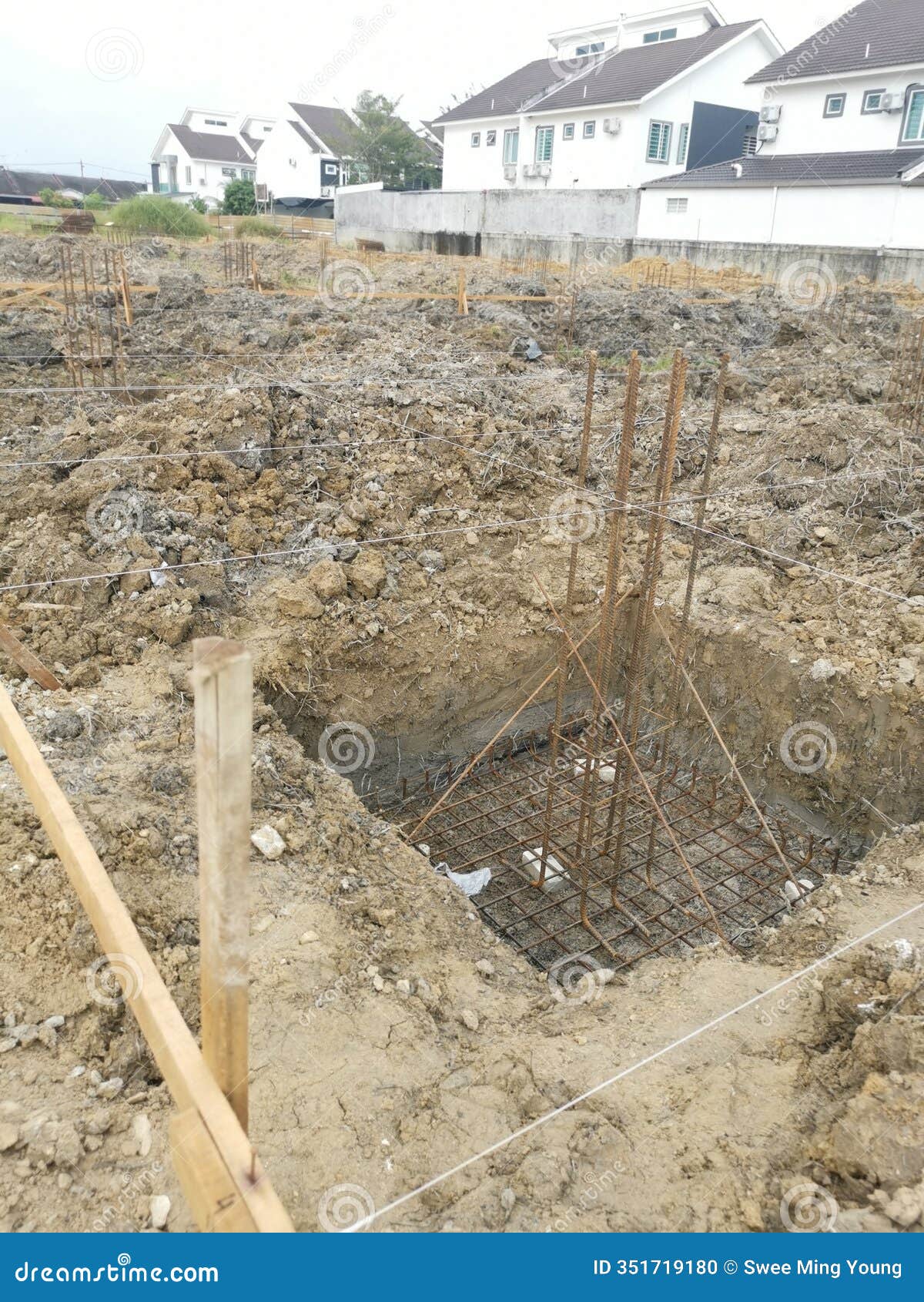 Metal Reinforced Frame or Block Lay on the Construction Site for Usage ...
