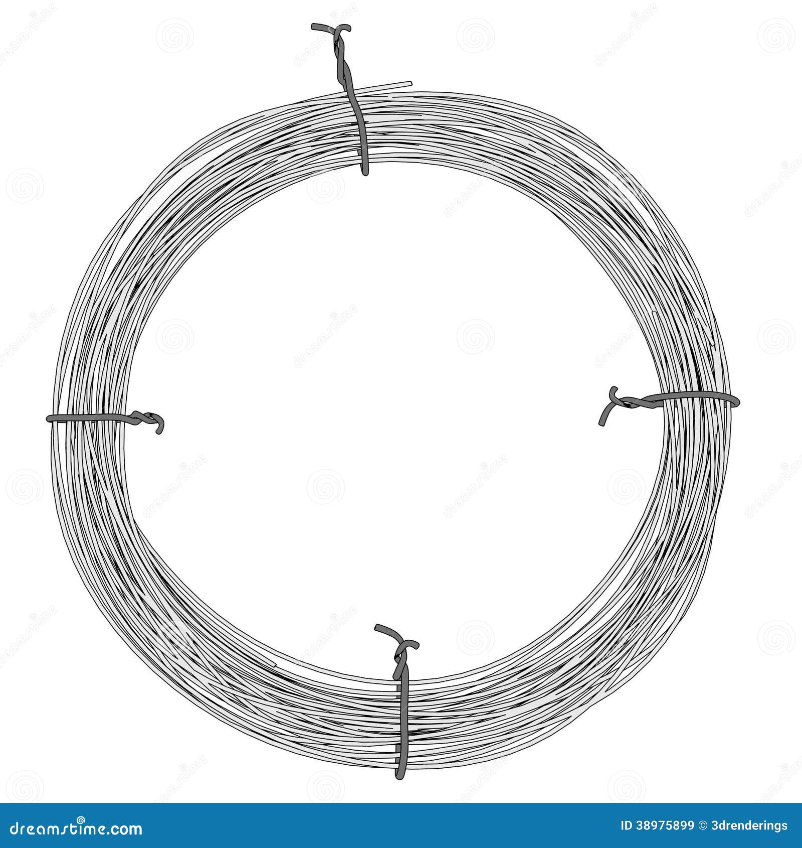 Image of metal wire stock illustration. Illustration of sketch - 38975899