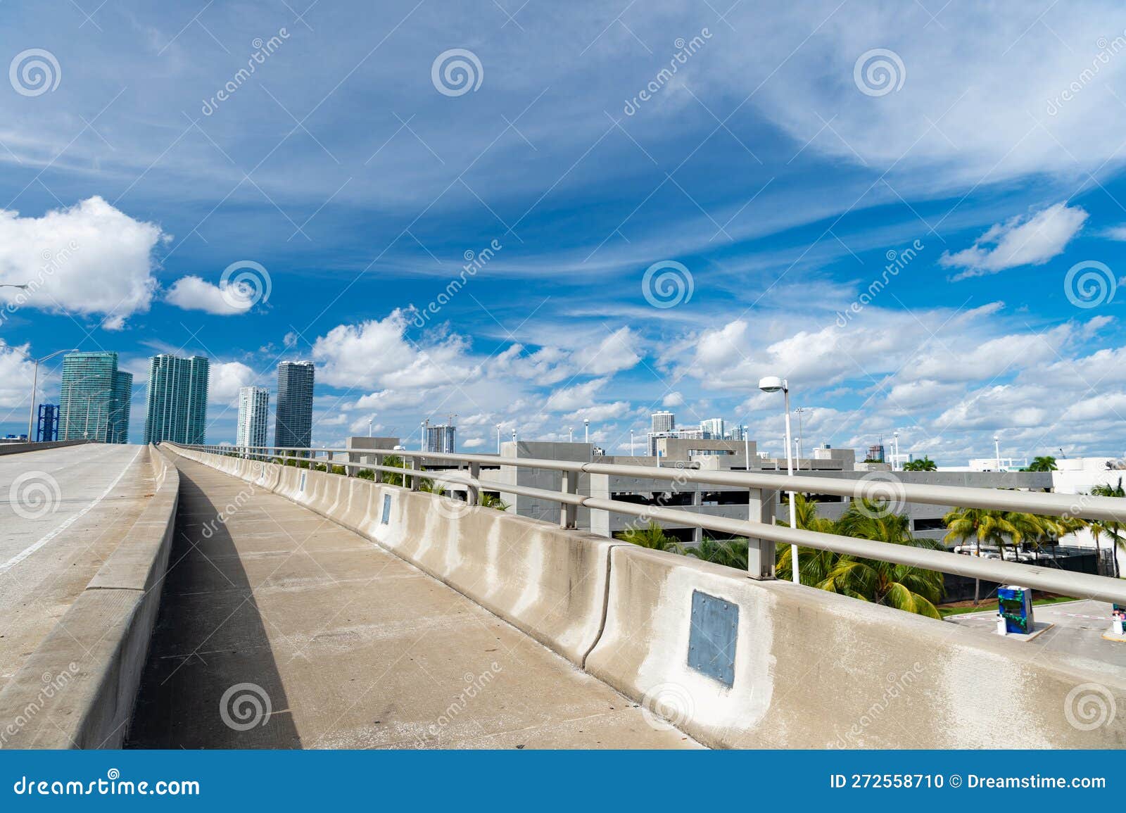 Image of Miami Highway Road. Miami Highway Road. Miami Highway Road with Nobody Stock Photo ...