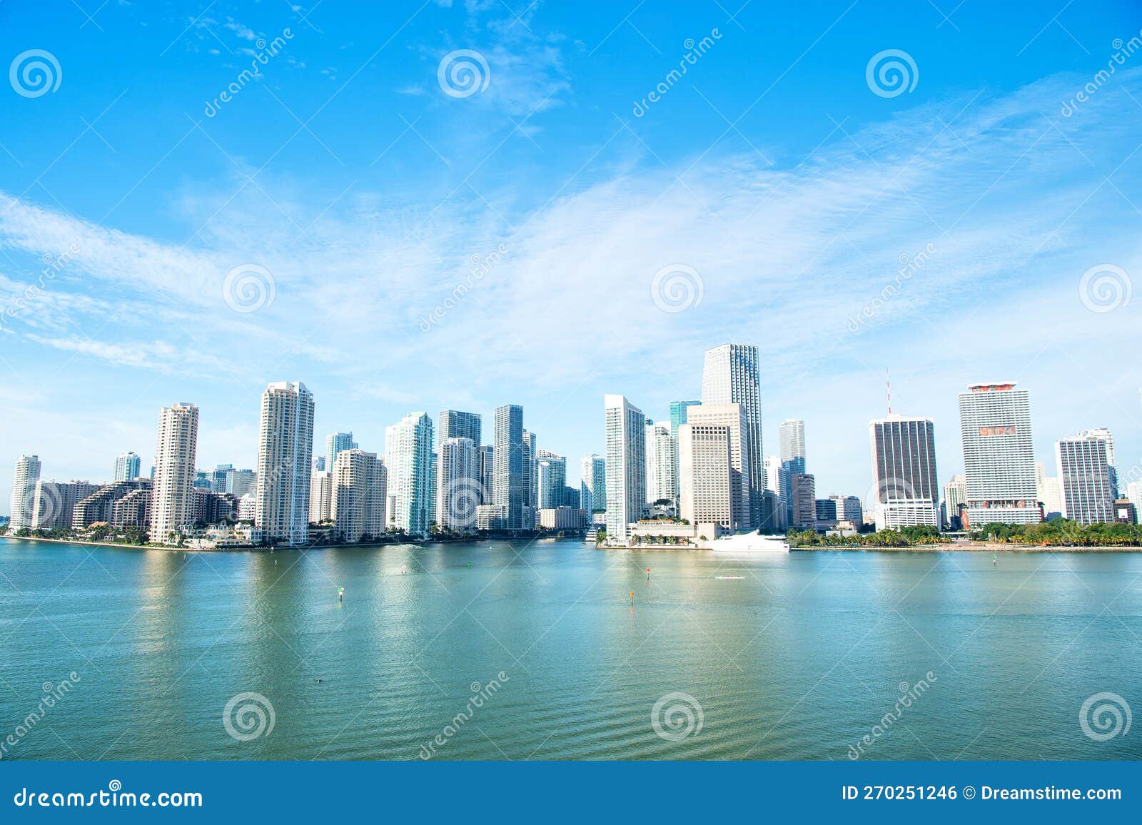 Image of Miami Skyscraper Skyline of Metropolis. Miami Skyscraper ...