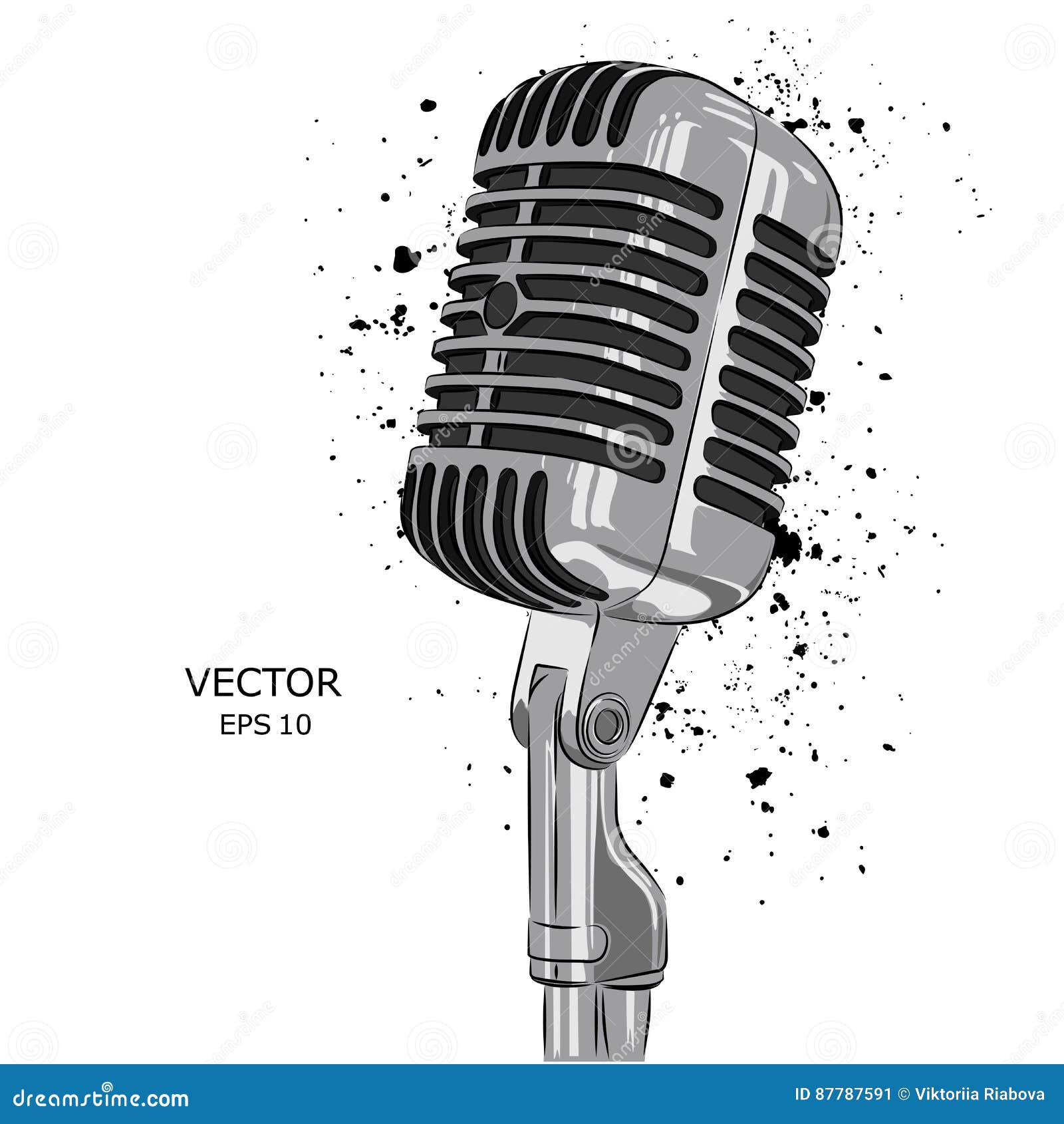 Microphone. Vector Drawing | CartoonDealer.com #160313380