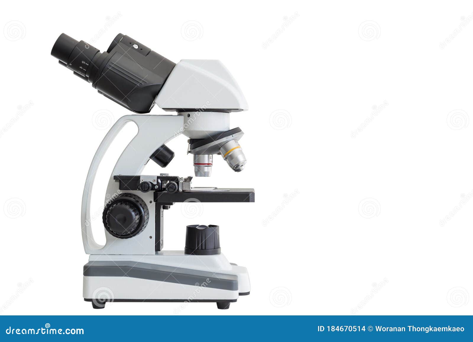 Image of a Microscope Isolated on a White Background. Stock Photo ...
