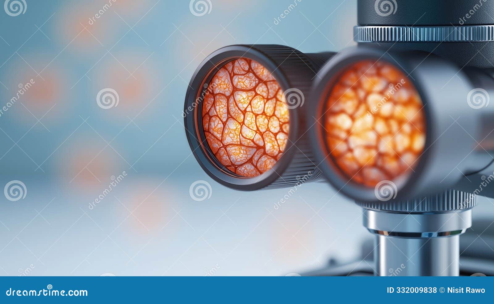 Image of a Microscope S Viewfinder Displaying a Detailed Cross-section ...