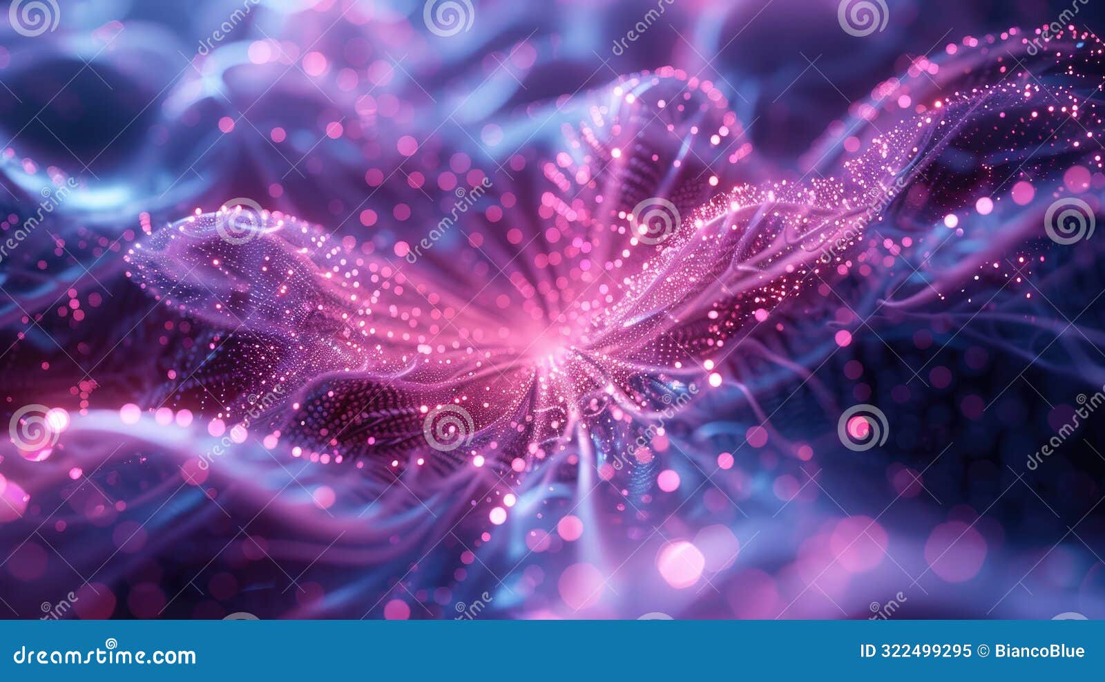 The Image is a Microscopic View of a Neural Network. the Colors ...