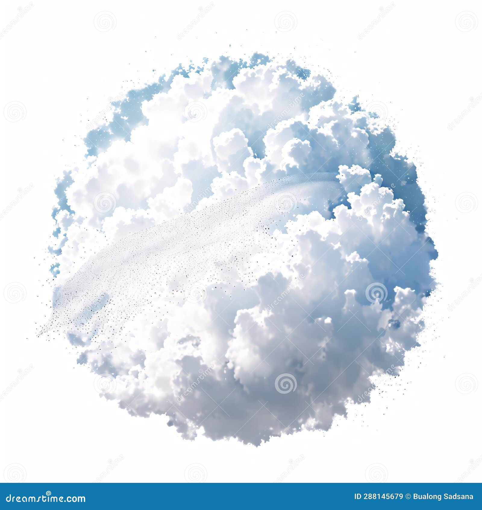 Mist Particles Isolated on a White Background. Stock Illustration ...