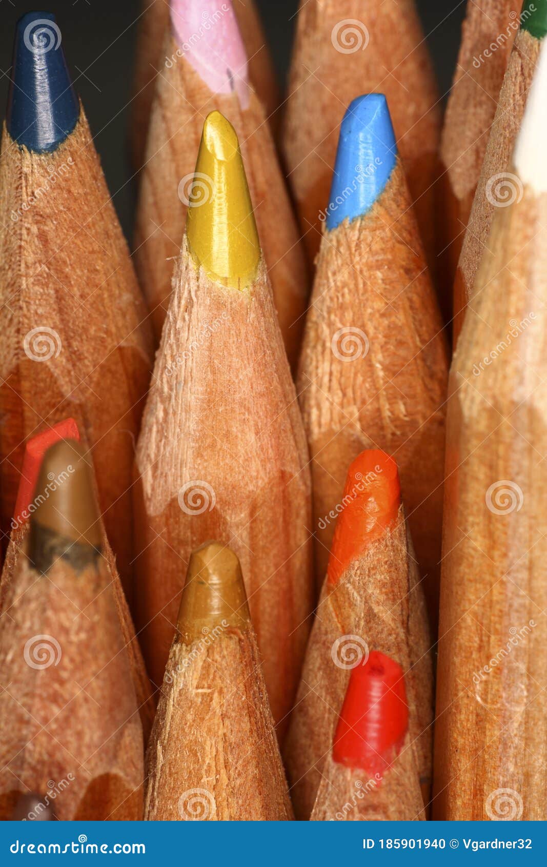 Assortment of Colouring Pencils Stock Photo - Image of sketching ...