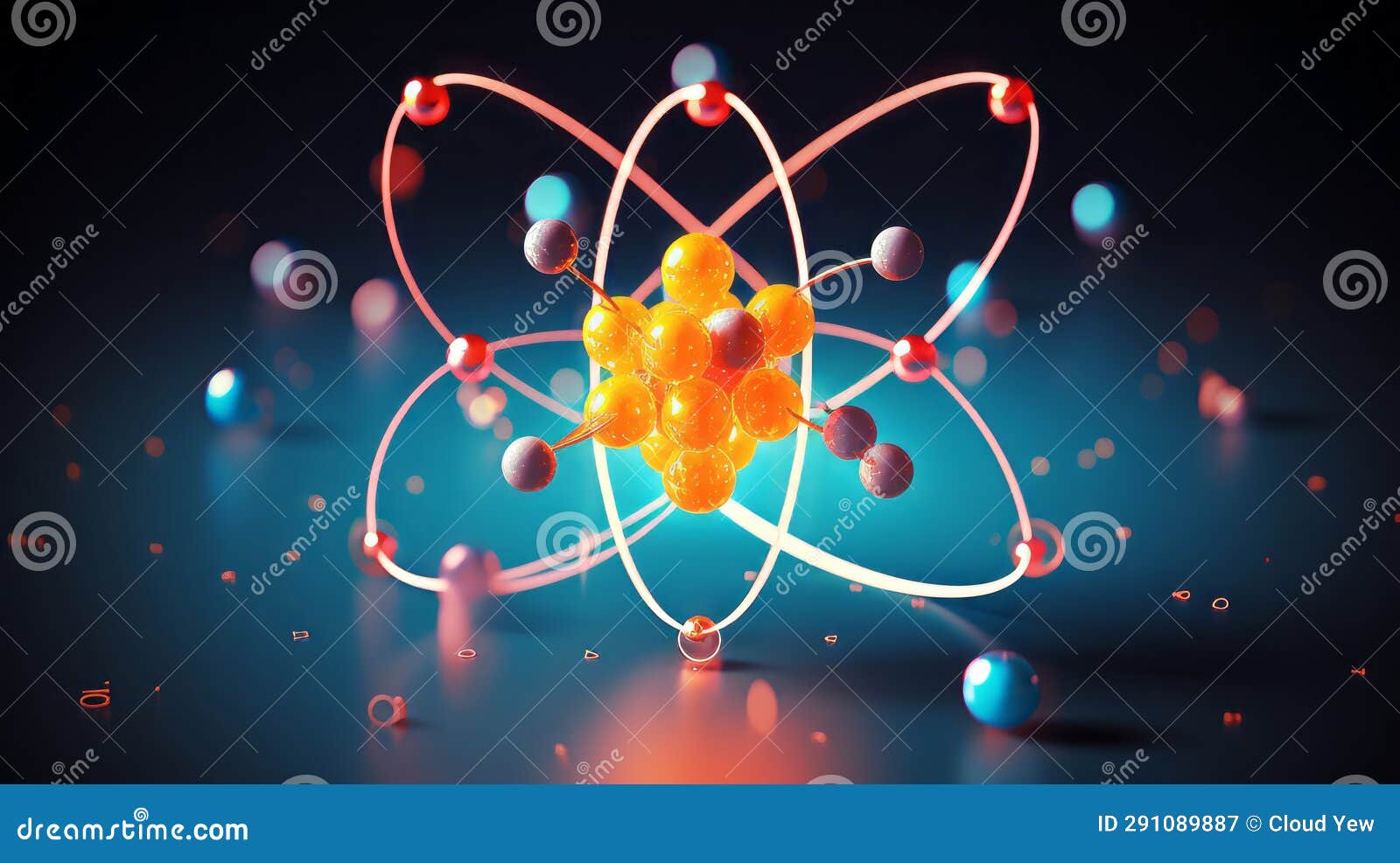 Image of a Model of the Structure of an Object Stock Illustration ...