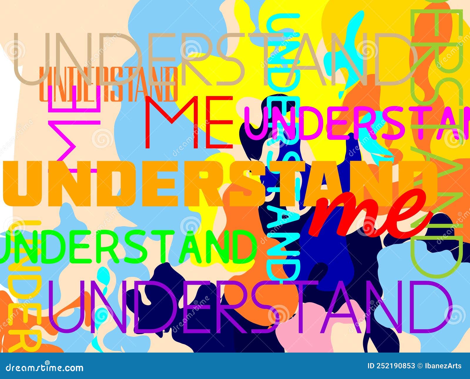 Image of Modern Art that Promotes the Understanding of Feelings Stock ...