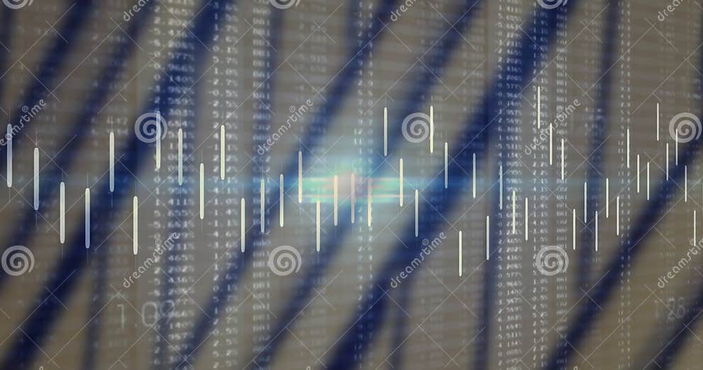 Image of Modern Building and Financial Data Processing Stock Image ...