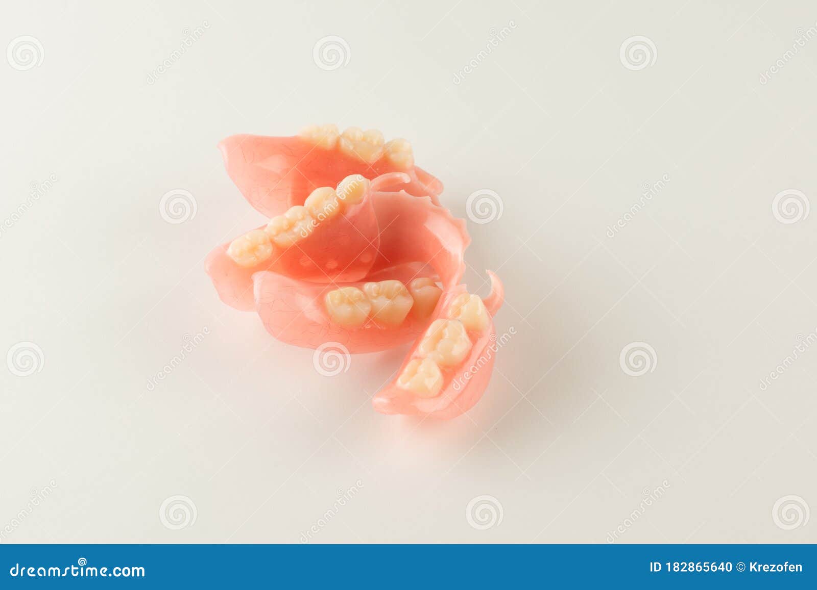 Image of a Modern Denture on a White Background Stock Photo - Image of ...