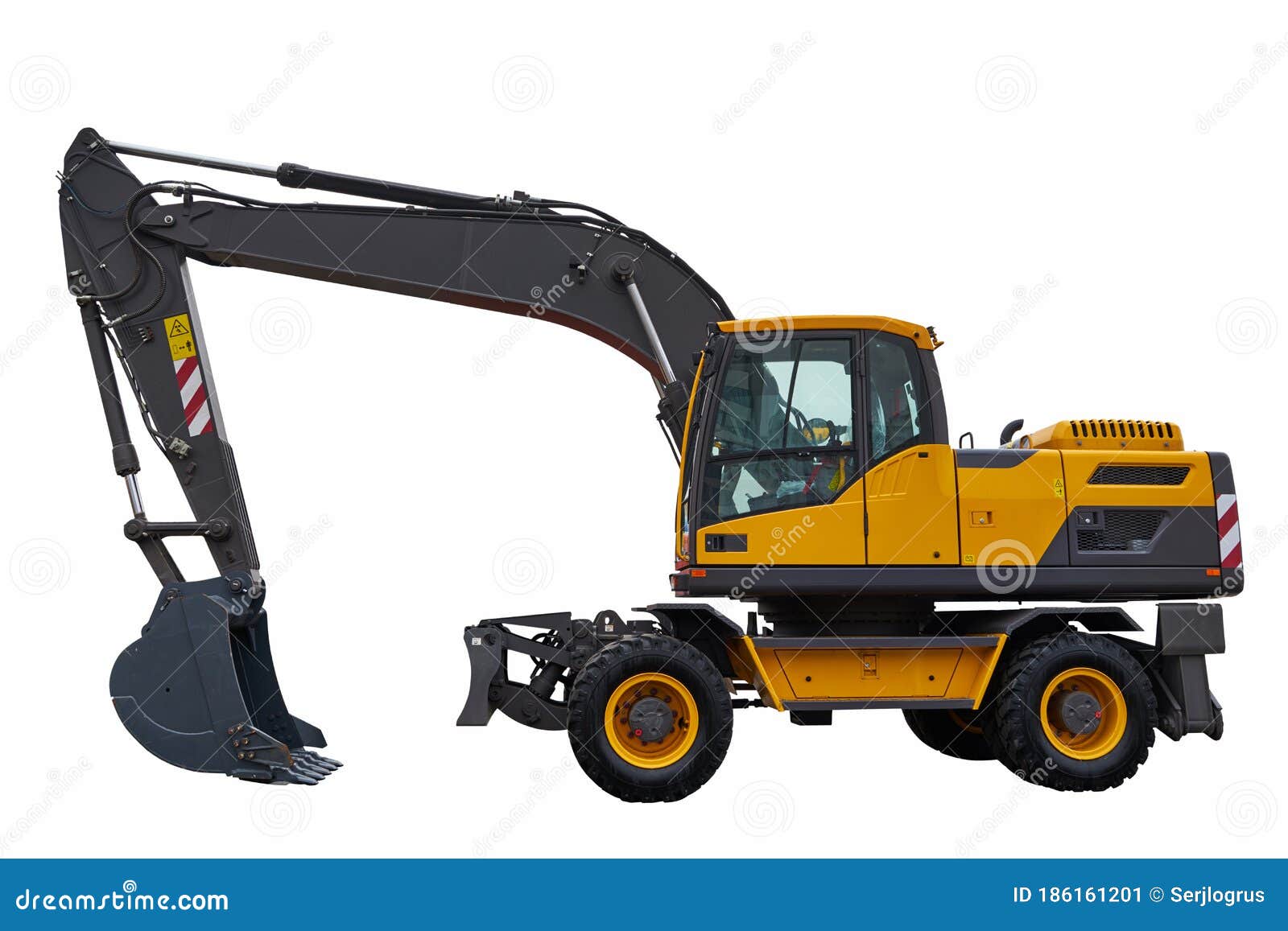 Image of a Modern Excavator. Stock Image - Image of groundman ...
