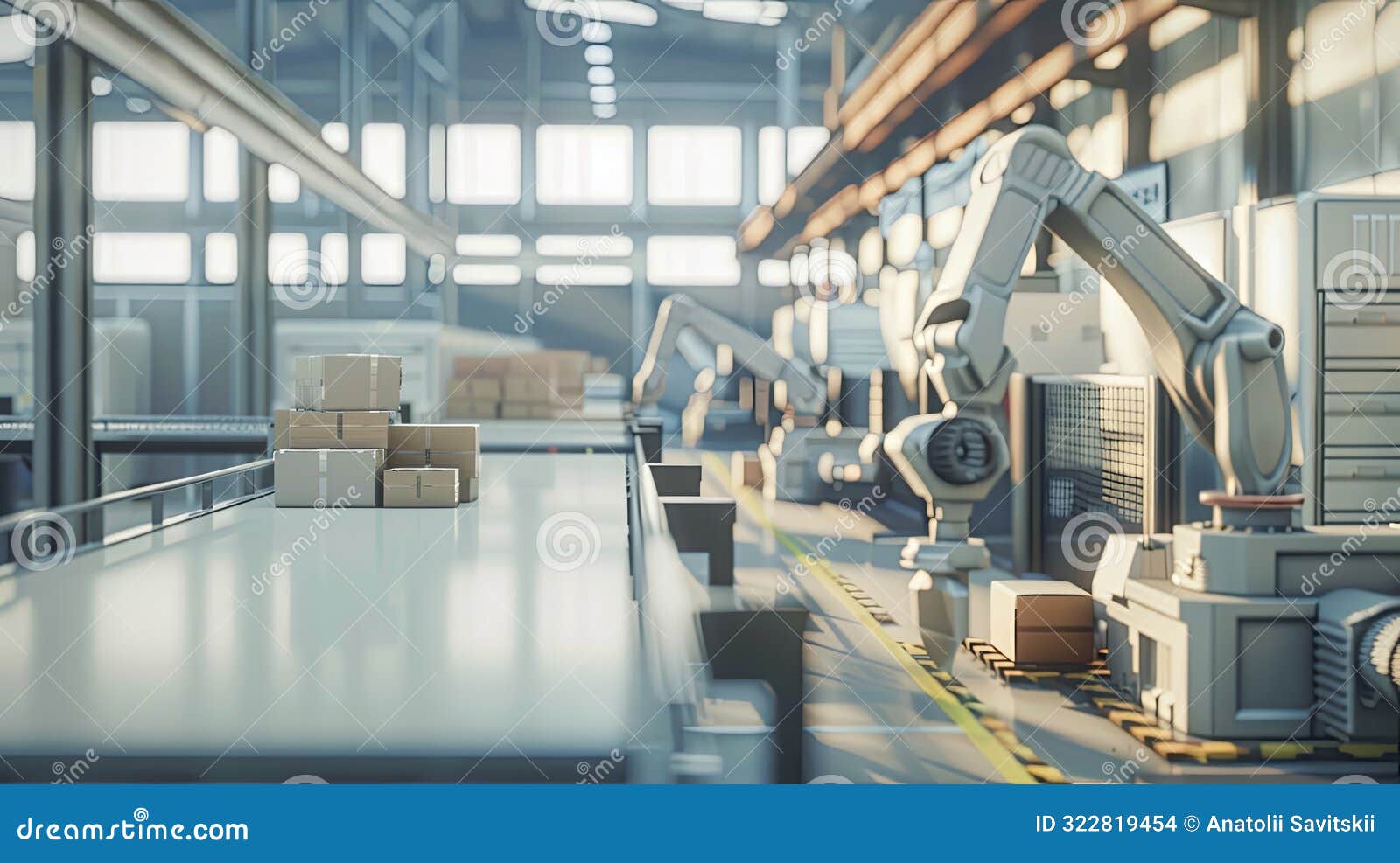 An Image of a Modern, High-tech Manufacturing Plant Showcasing ...