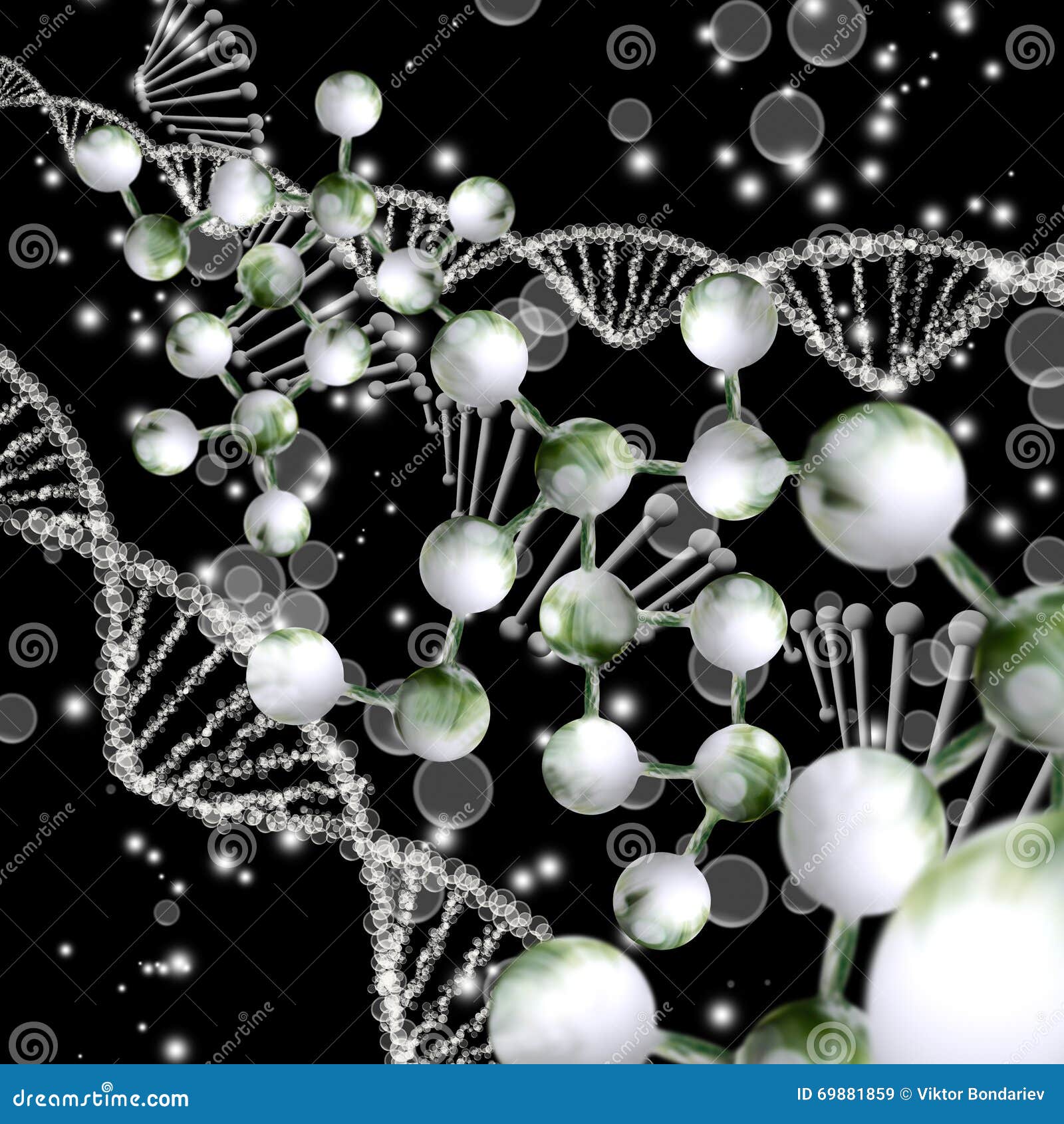 Image of Molecular Structure and Chain of Dna Close Up Stock ...