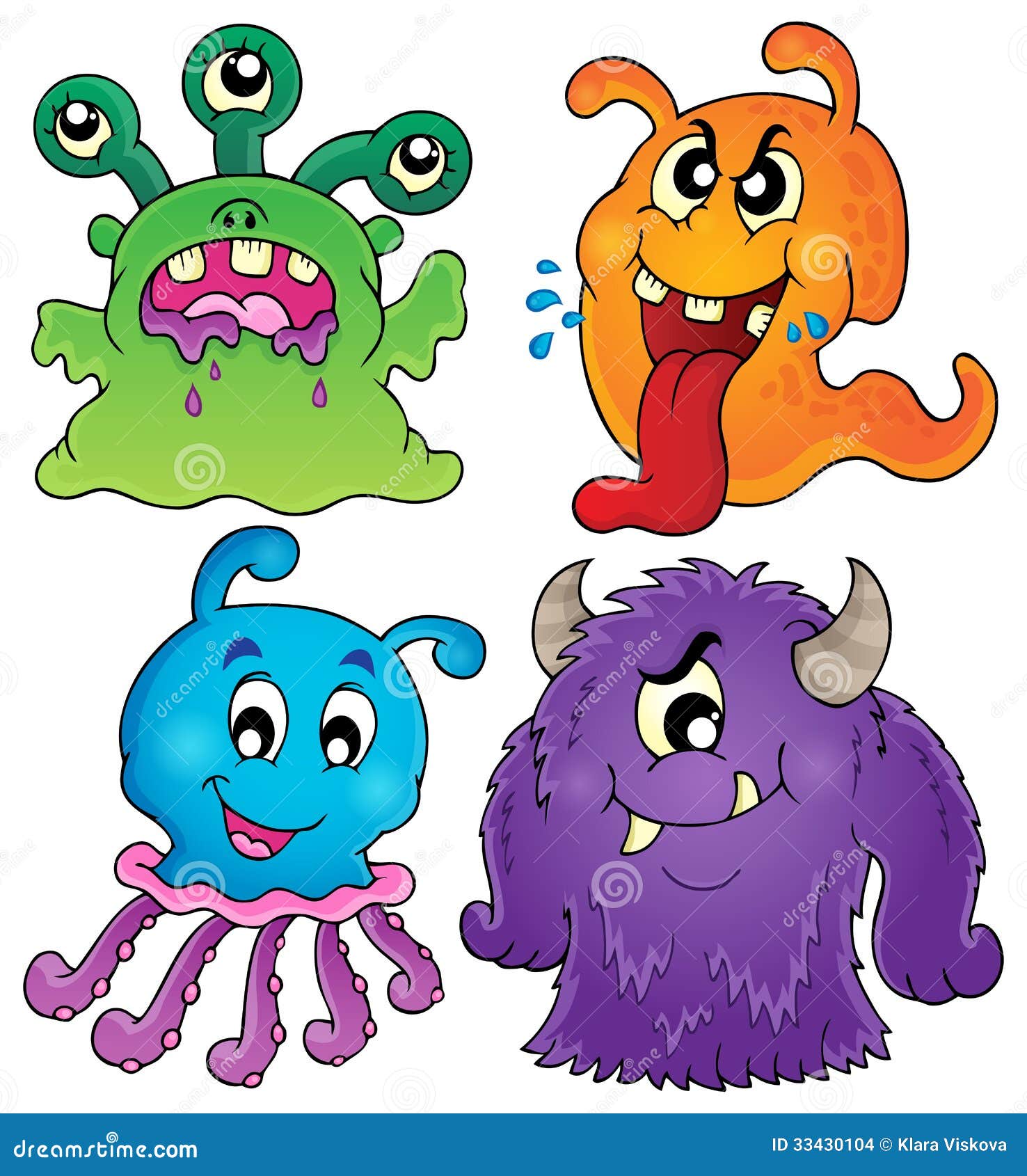 Image with monster theme 1 stock vector. Illustration of abstract ...