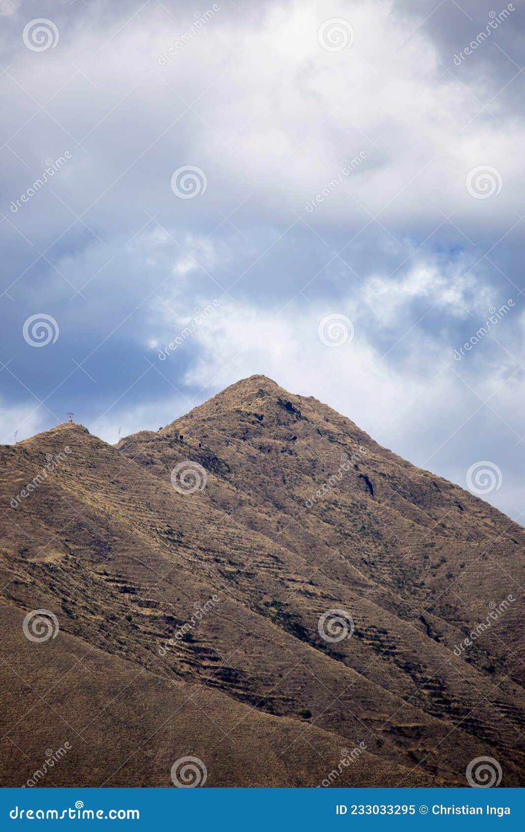 Image of a Mountain in the Peruvian Andes. Stock Image - Image of ...