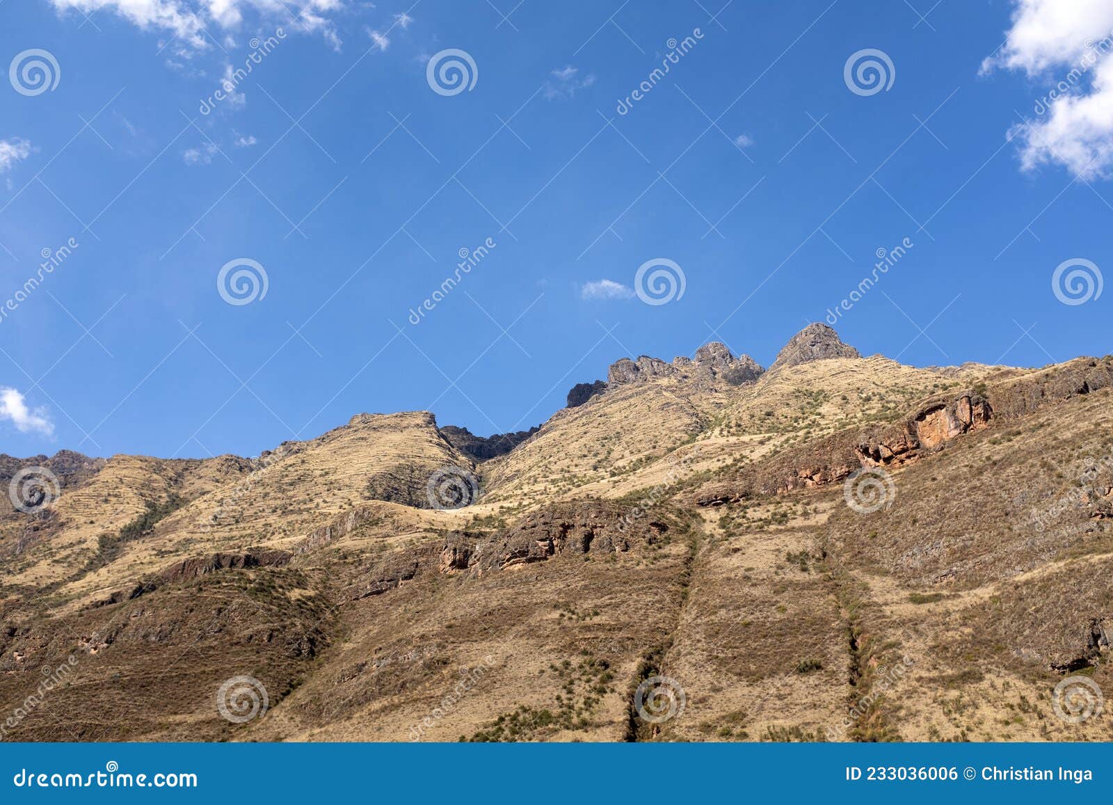 Image of a Mountain in the Peruvian Andes. Stock Photo - Image of ...