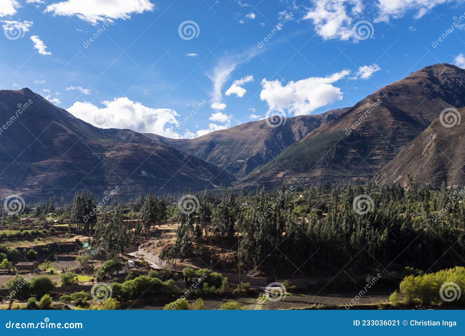 Image of a Mountain in the Peruvian Andes. Stock Image - Image of ...