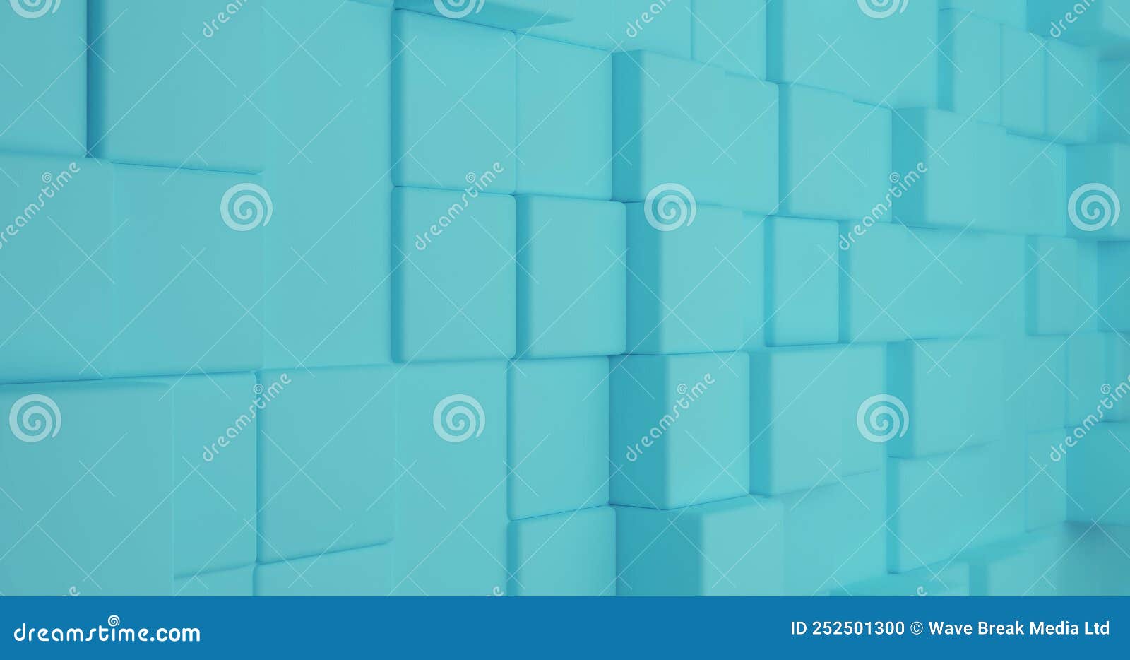 Image of Moving Tile Wall Over Blue Background Stock Illustration ...