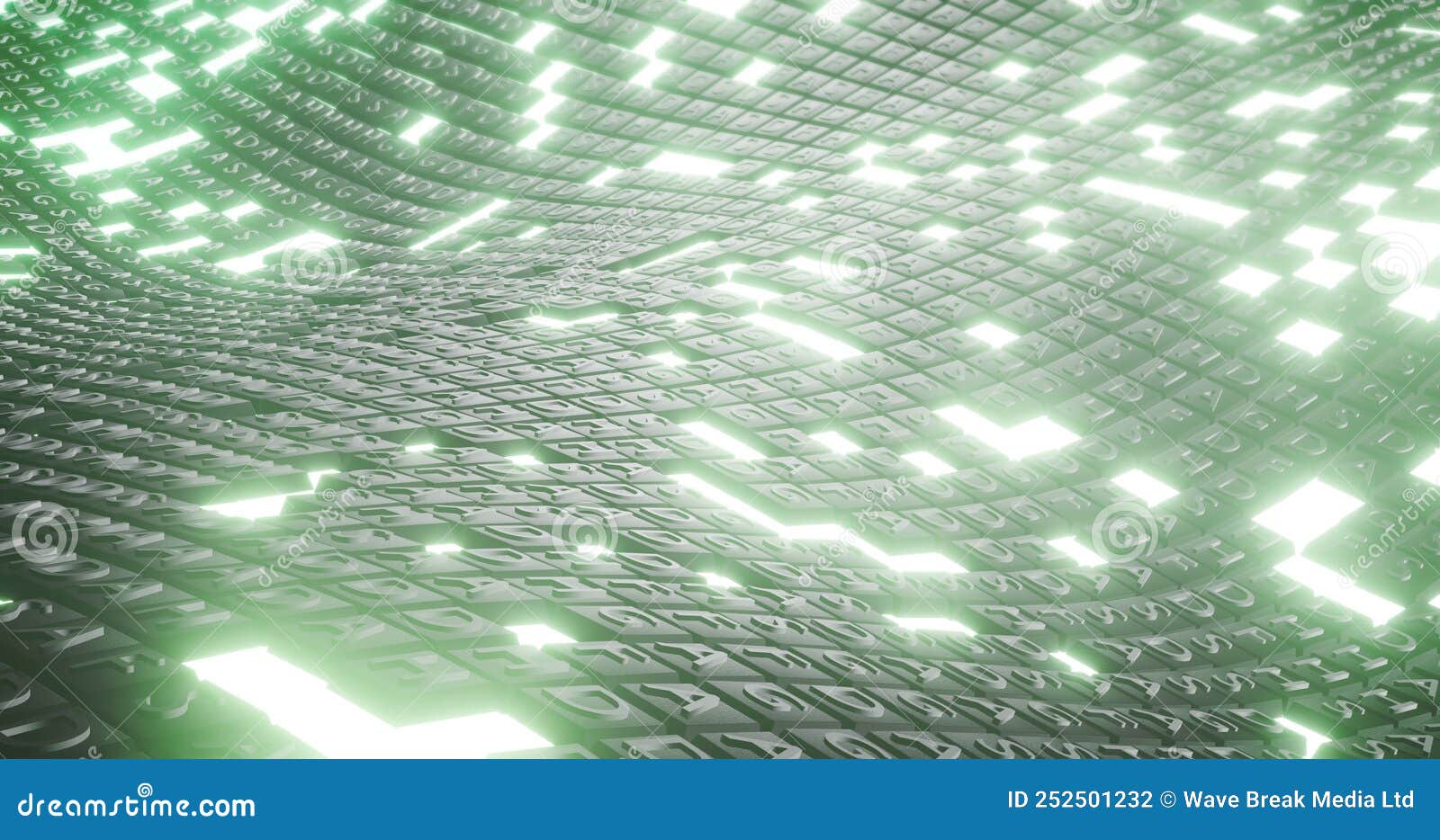 Image of Moving Tile Wall Over Light Background Stock Illustration ...