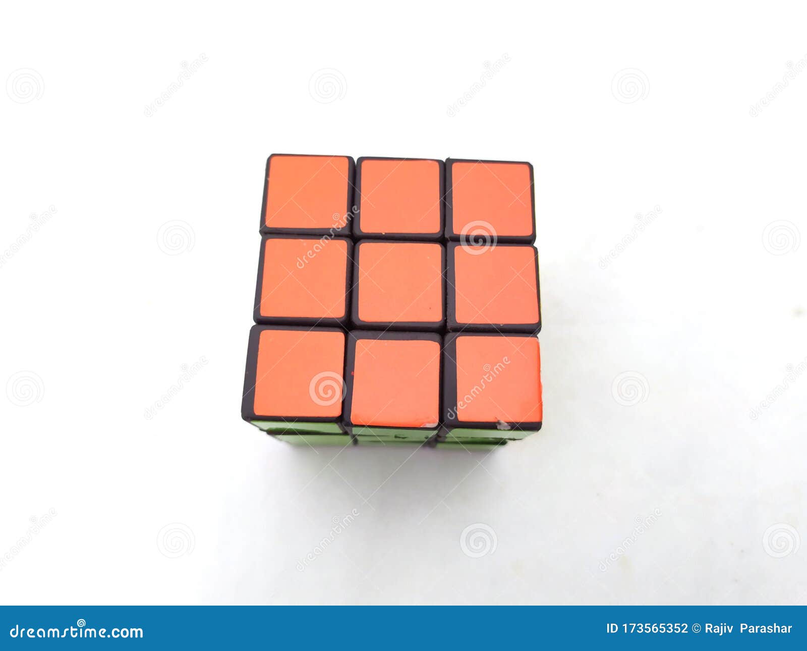 Multi Color Rubik`s Cube for Playing Isolated on a White Background ...