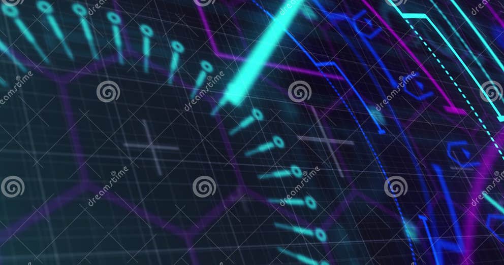 Image of Multi Coloured Scope Scanning with Markers Over Grid ...
