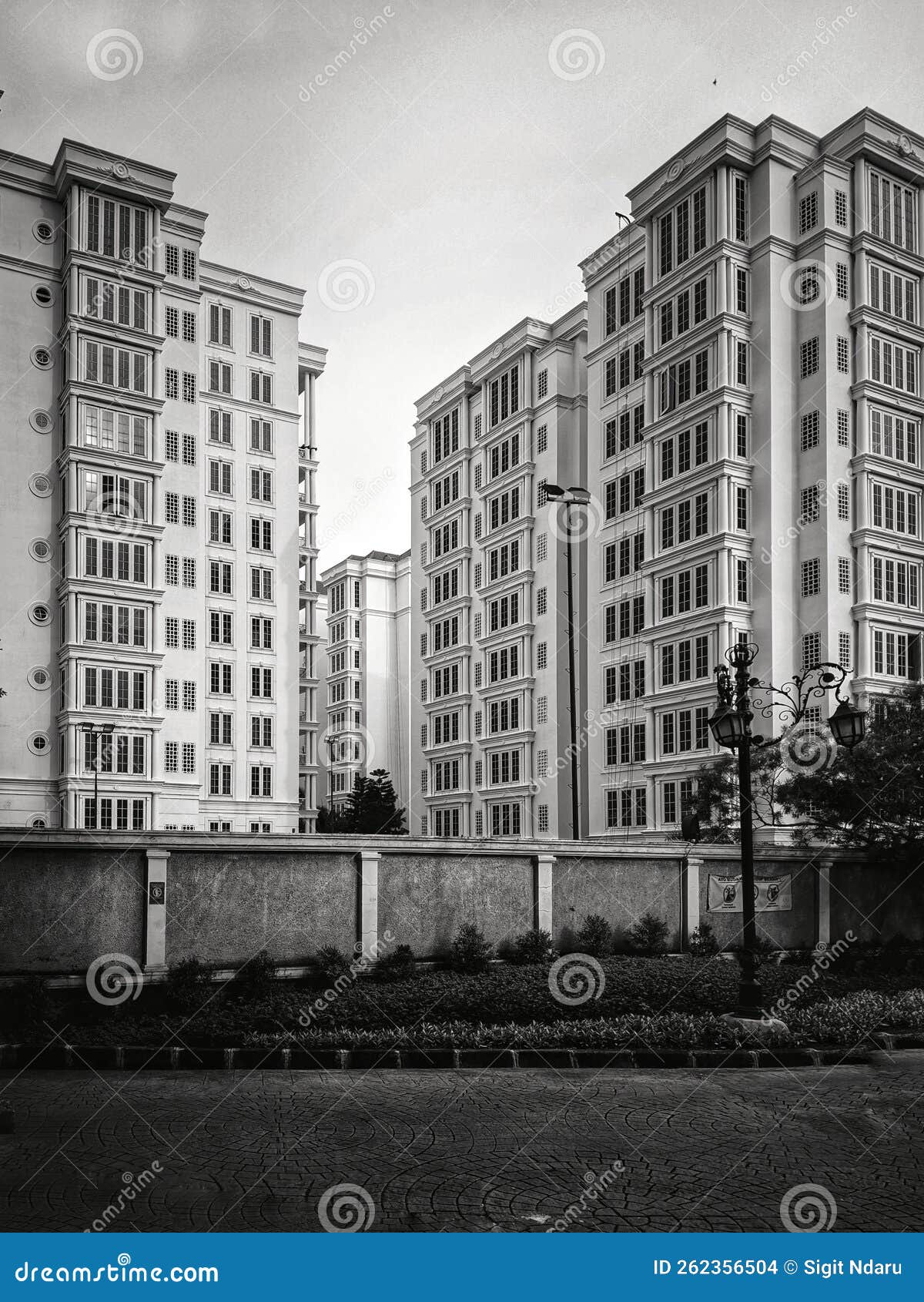Image of Multi-storey Building into a Place of Residence Stock Photo ...
