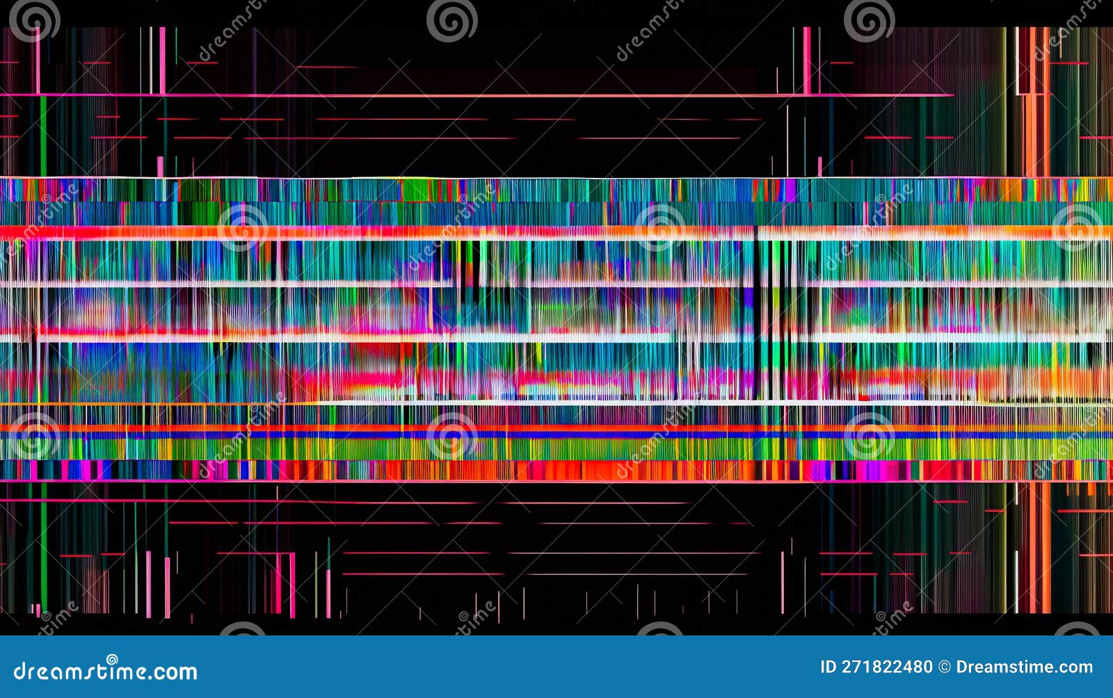 An Image of Multicolored Computer Screen. Generative AI Stock Photo ...
