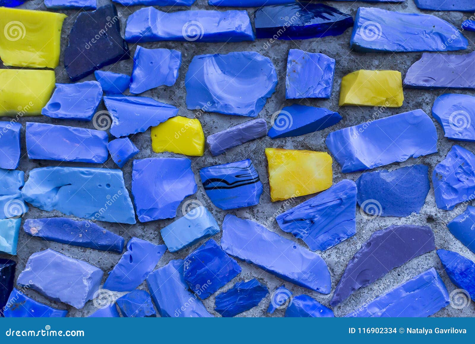 Image of a Multicolored Stained Glass Window with Irregular Block ...