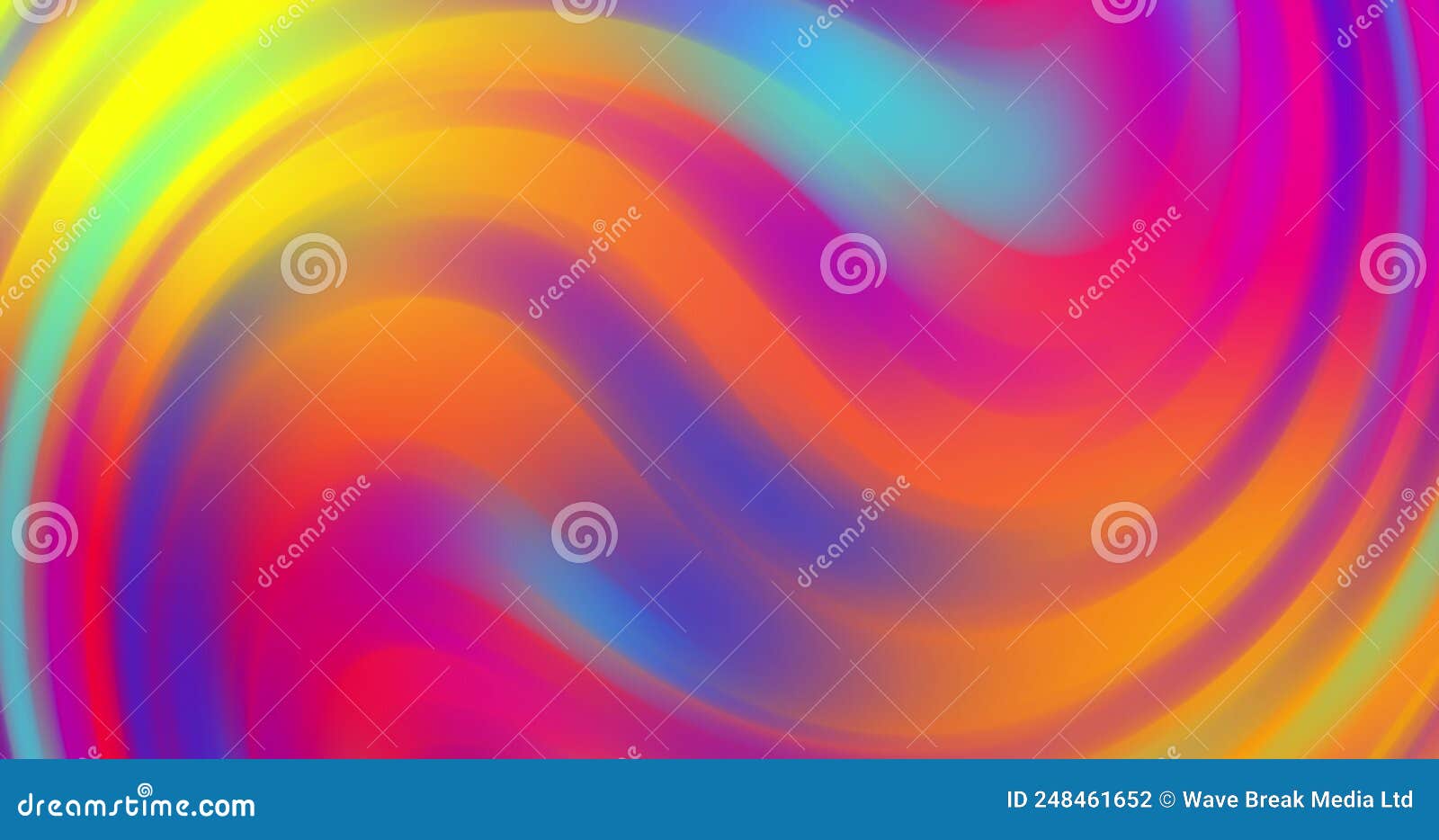 Image of Multicoloured Waves Moving and Changing Stock Illustration ...