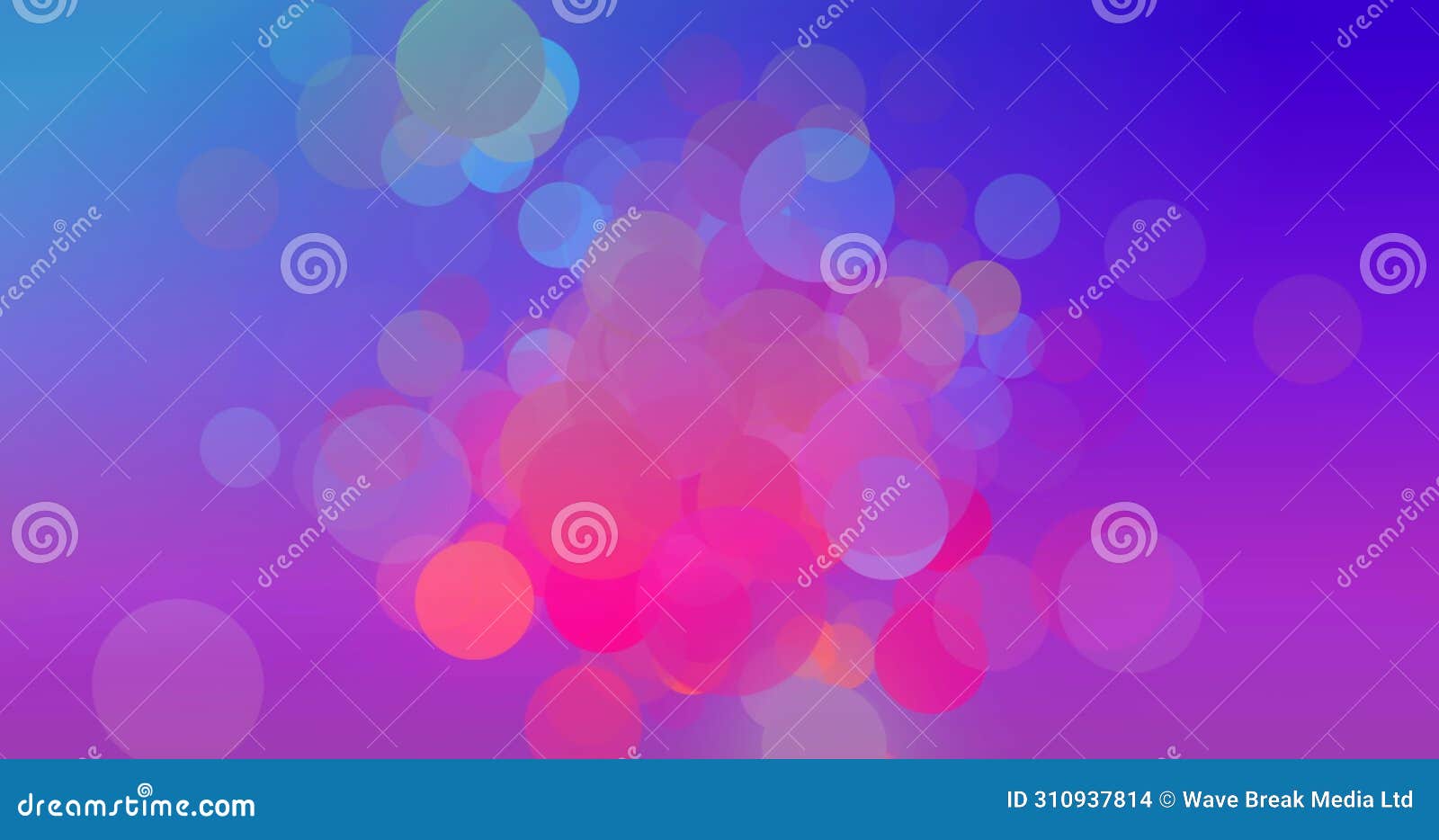 Image of Multiple Colourful Spots on Vibrant Background Stock ...