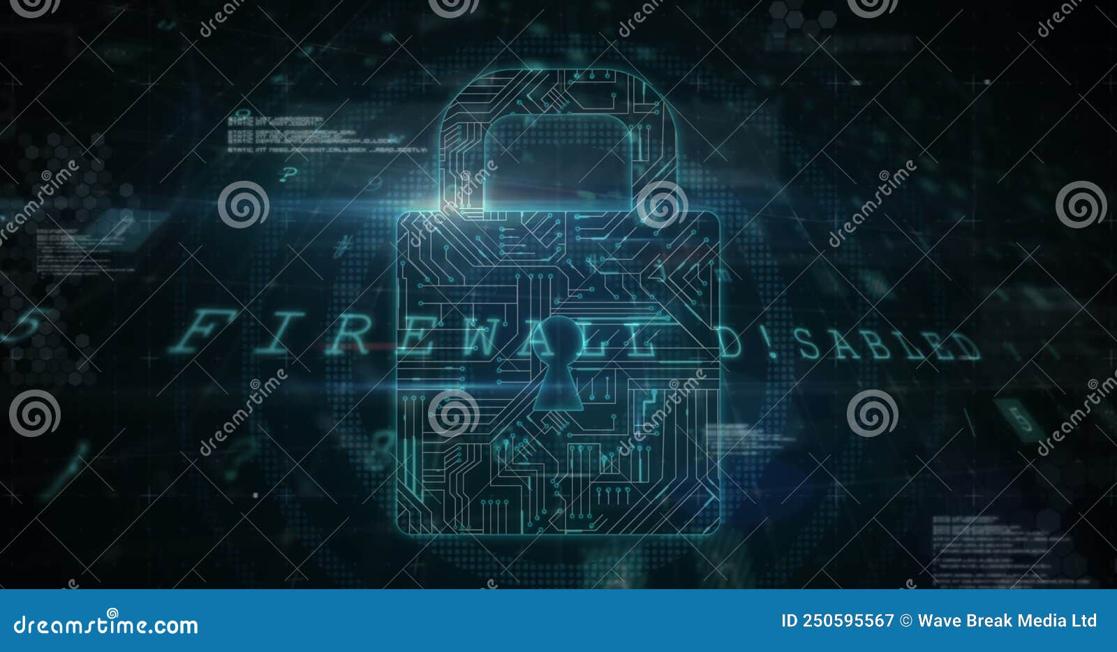 Image of Multiple Floating Folders and Online Security Padlock Stock ...