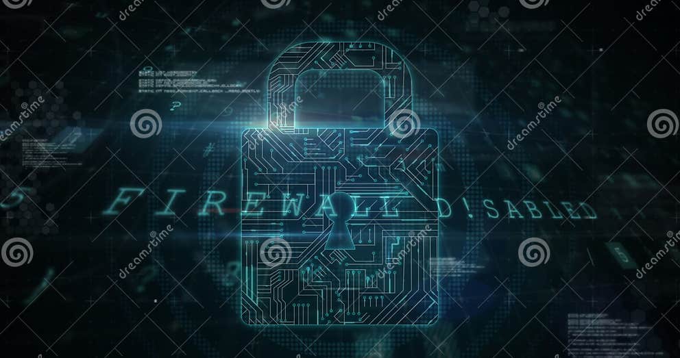 Image of Multiple Floating Folders and Online Security Padlock Stock ...