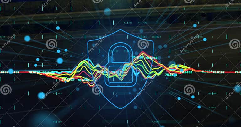 Image of Multiple Graphs with Changing Numbers, Glitch Technique ...