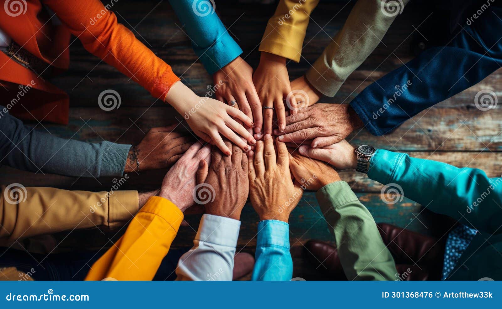 An Image of Multiple Hands Reaching Out To Grasp the Same Object ...