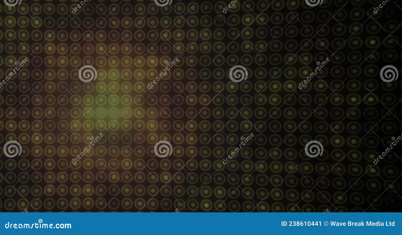 Image of Multiple Orange Circles in Row on Black Background Stock ...