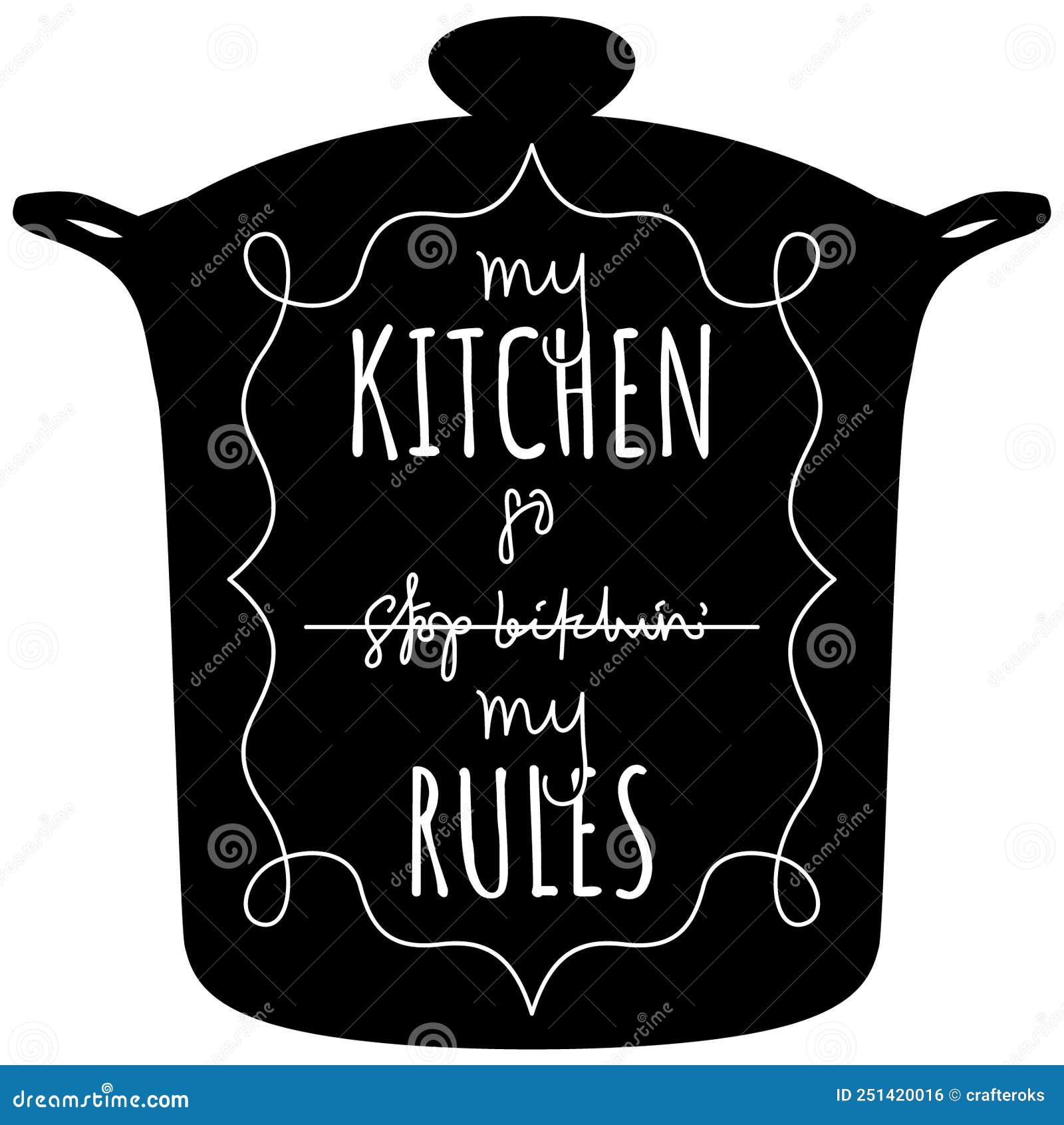 My Kitchen My Rules EPS Vector File Stock Illustration - Illustration ...