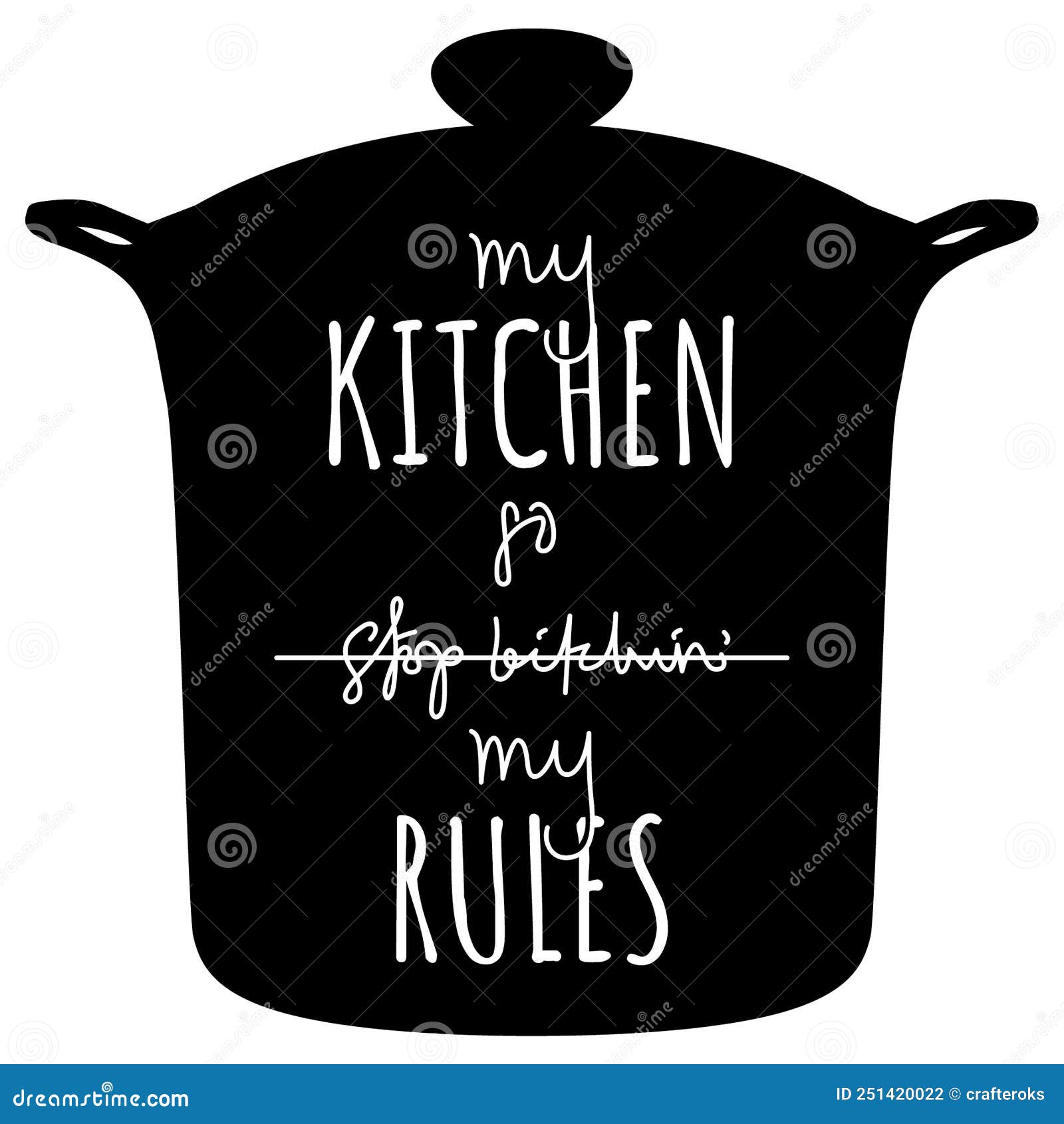 My Kitchen My Rules EPS Vector File Stock Illustration - Illustration ...