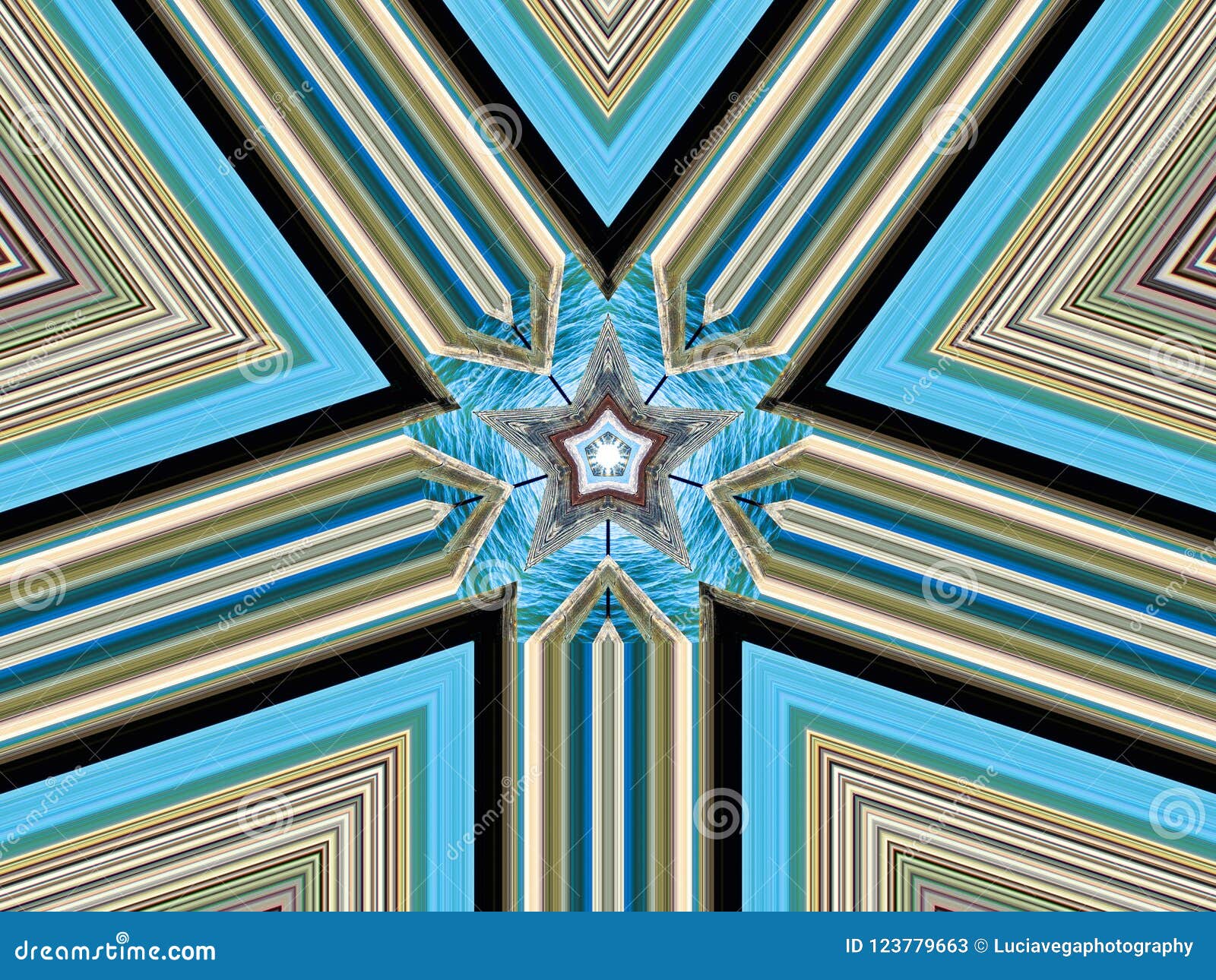 The Center of an Exploding Star Desing Stock Illustration ...