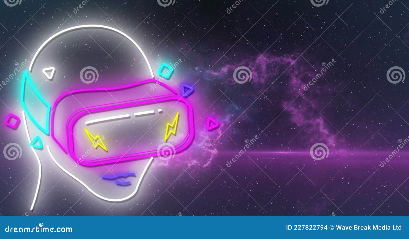 Neon Cat Head, Glowing Icon. Neon Kitten Face With Whiskers, Cute And ...