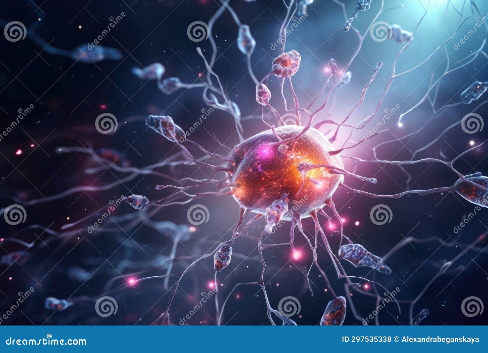 Nerve Ganglia Spinal, Vintage Illustration Cartoon Vector ...