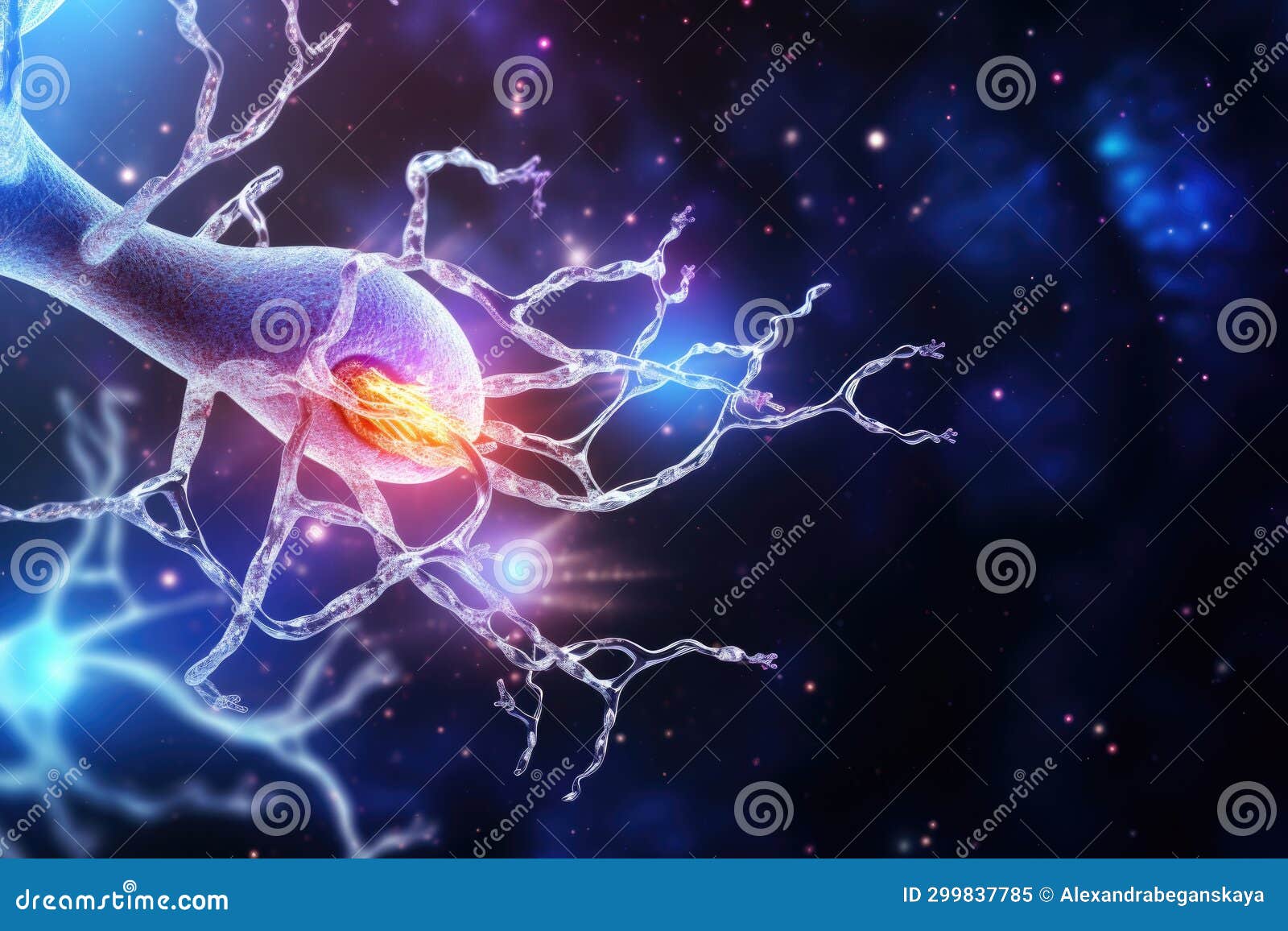 Nerve Ganglia Spinal, Vintage Illustration Cartoon Vector ...